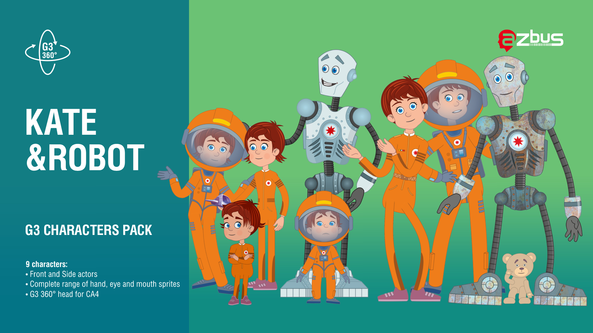 Kate & Robot - Cartoon Animator/Actor - Reallusion Content Store
