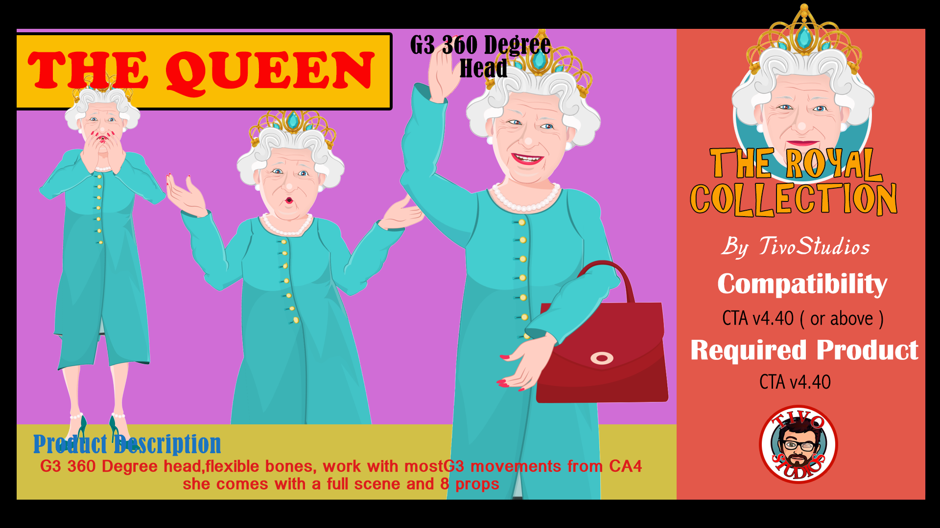 The Queen - Cartoon Animator/Actor - Reallusion Content Store