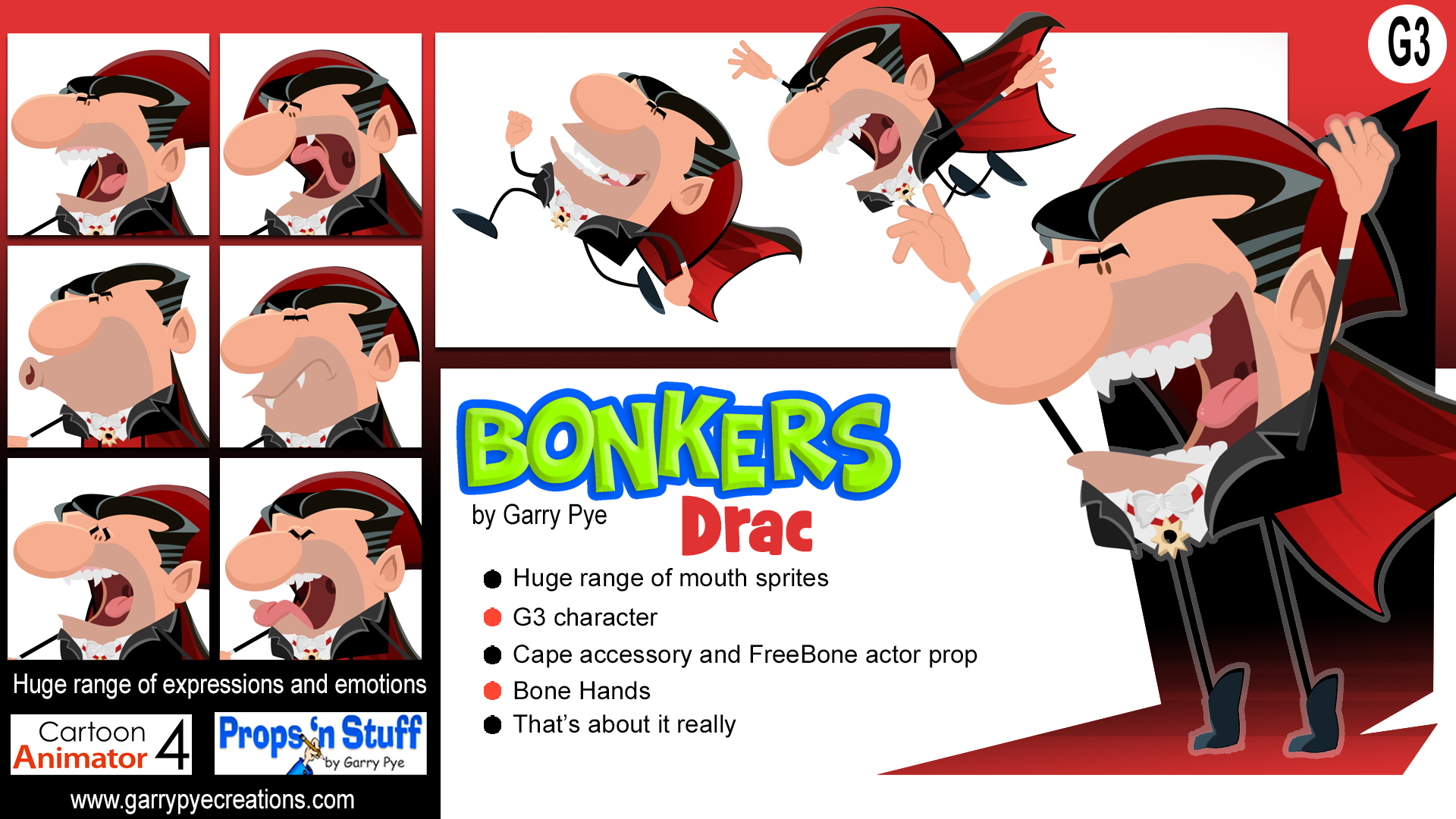 Bonkers Drac - Cartoon Animator/Actor - Reallusion Content Store