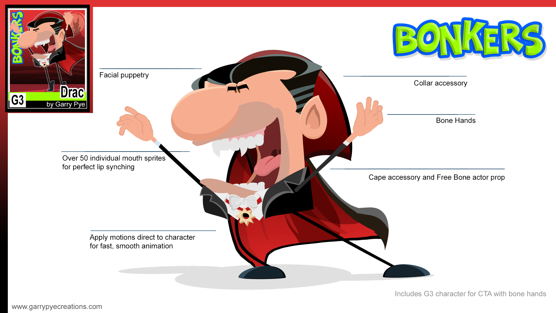 Bonkers Drac - Cartoon Animator/Actor - Reallusion Content Store