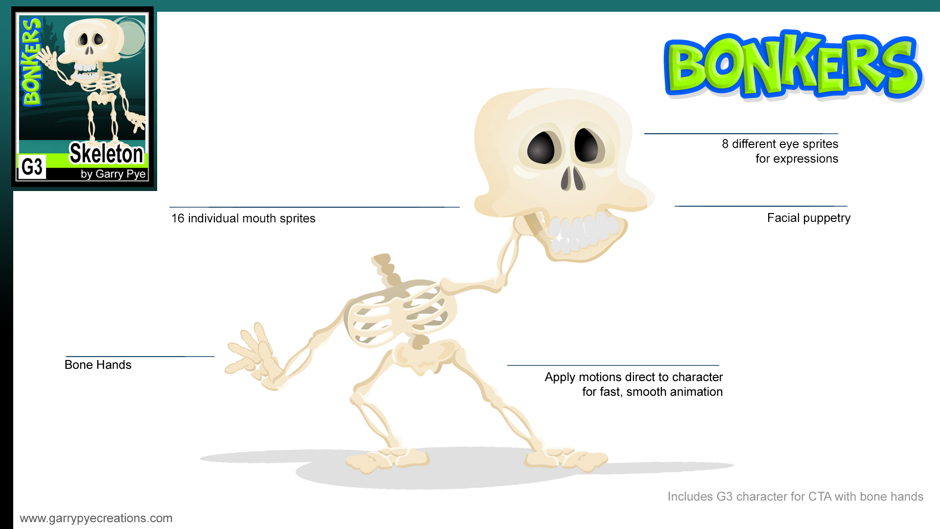 Bonkers Skeleton - Cartoon Animator/Actor - Reallusion Content Store
