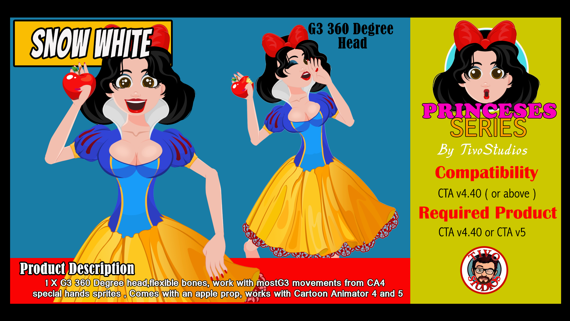 Snow White - Cartoon Animator/Actor - Reallusion Content Store