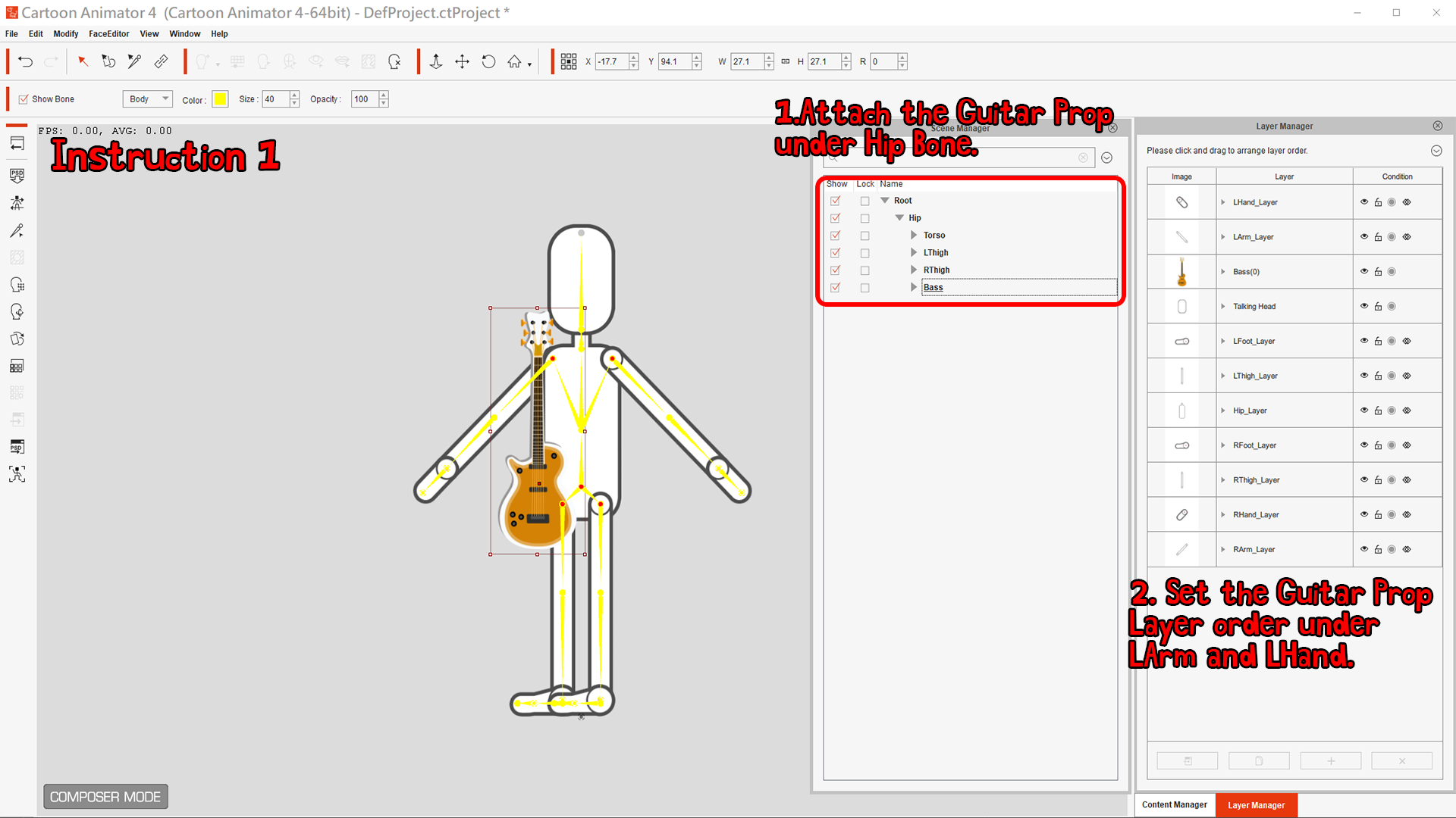 Musician_01_Guitar_Bass - Cartoon Animator/Animation - Reallusion Content Store