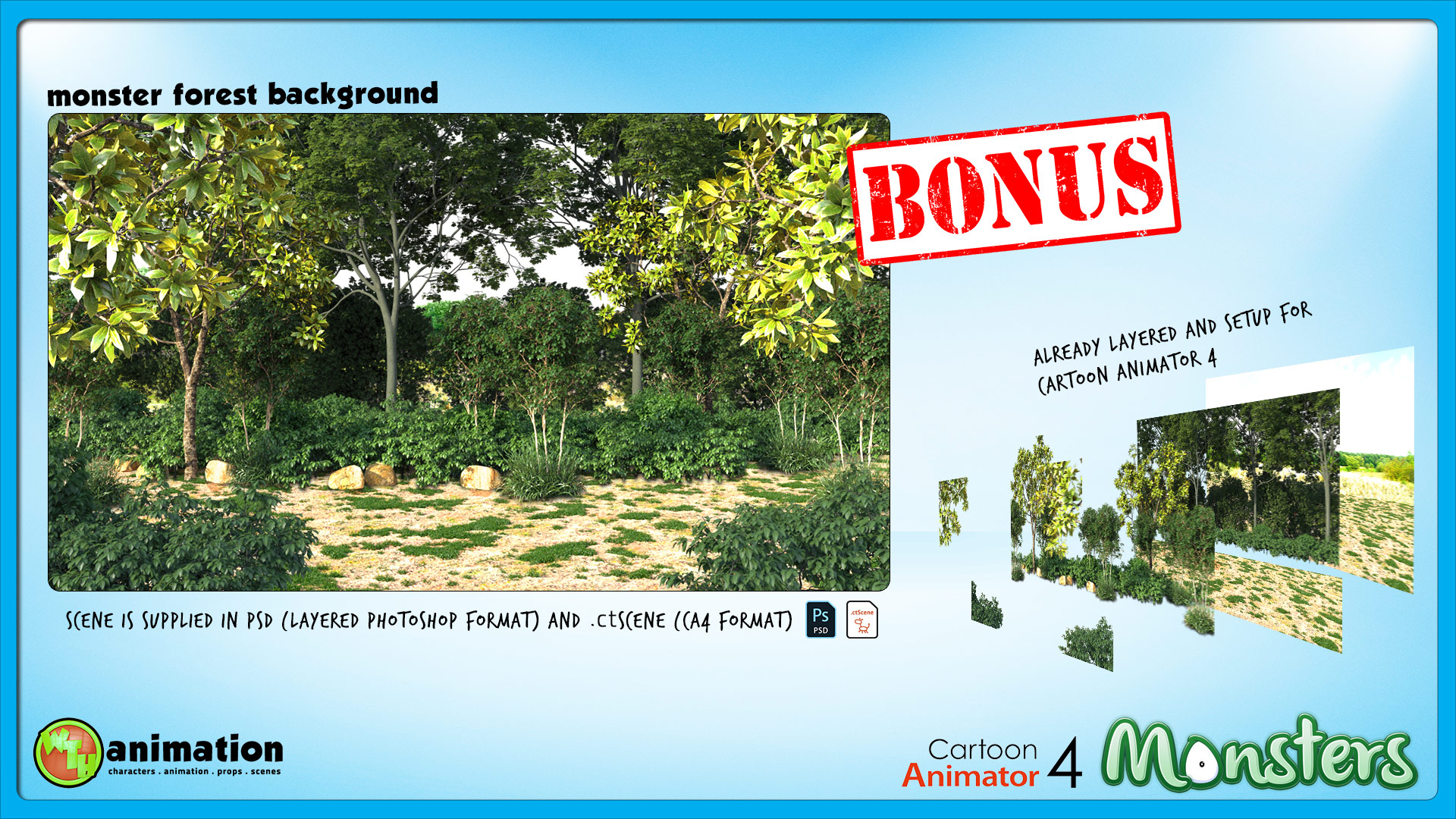 BONUS - Forest Scene - Cartoon Animator/Scene - Reallusion Content Store