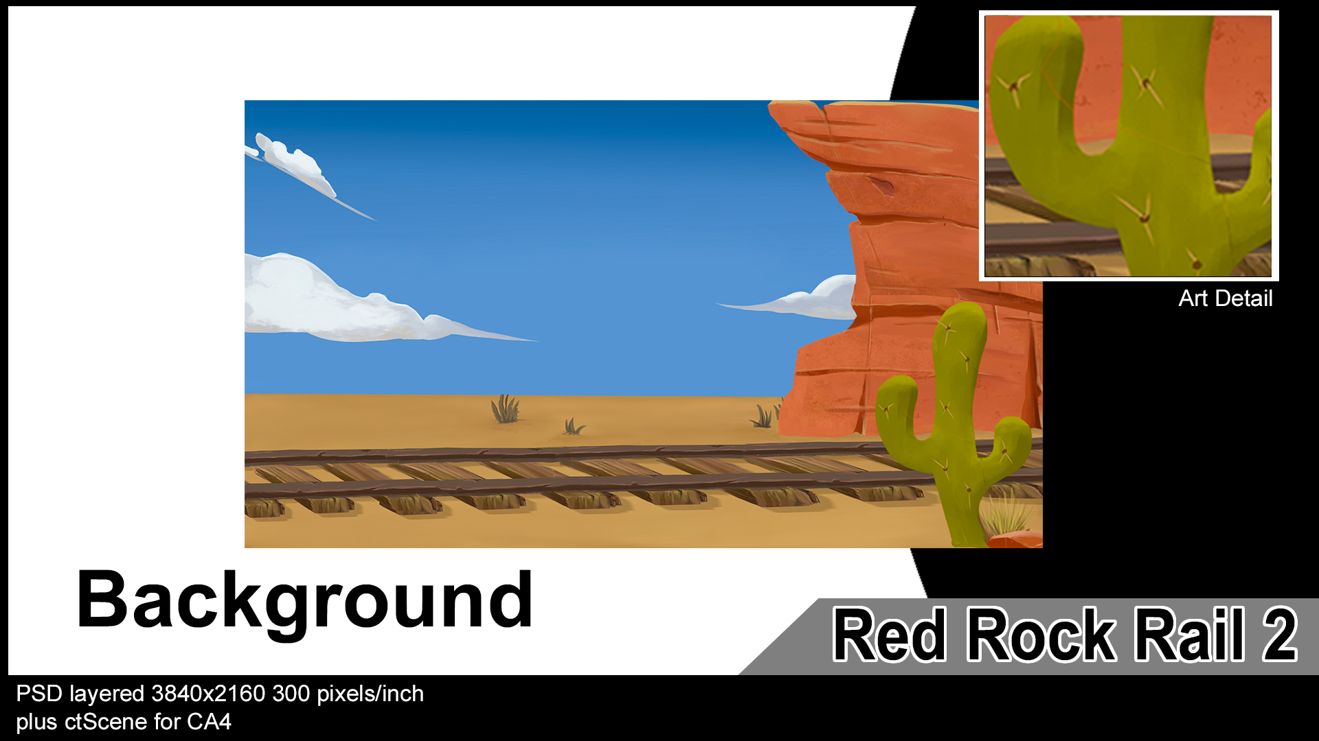 Red Rock Rail scene 2 - Cartoon Animator/Scene - Reallusion Content Store