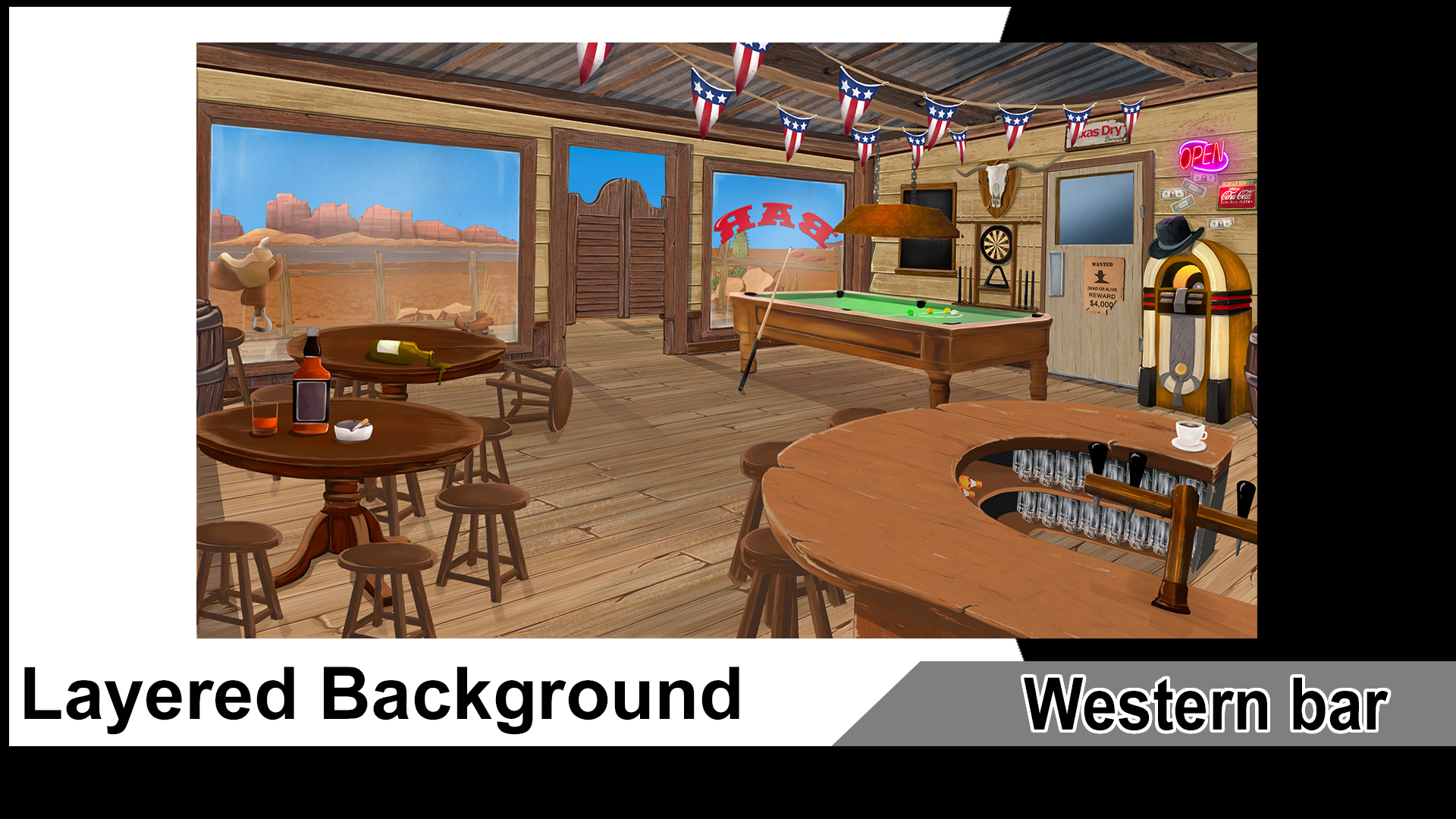 Western Bar - Cartoon Animator/Scene - Reallusion Content Store