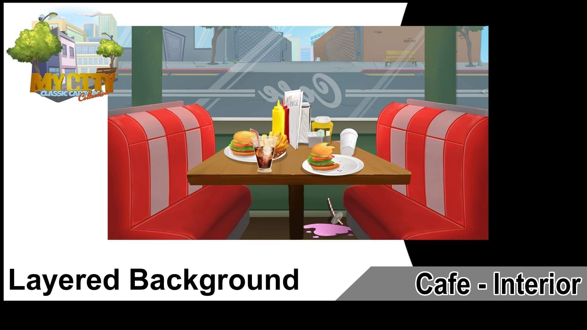 My city cafe booth - Cartoon Animator/Scene - Reallusion Content Store