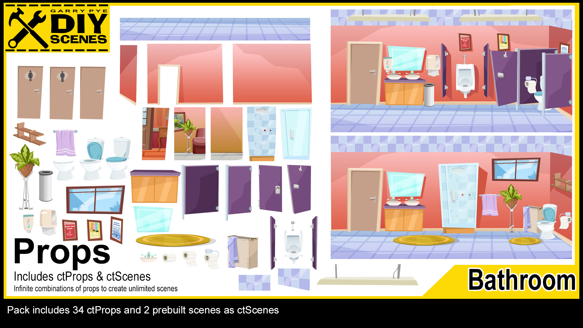 DIY Bathroom - Cartoon Animator/Scene - Reallusion Content Store