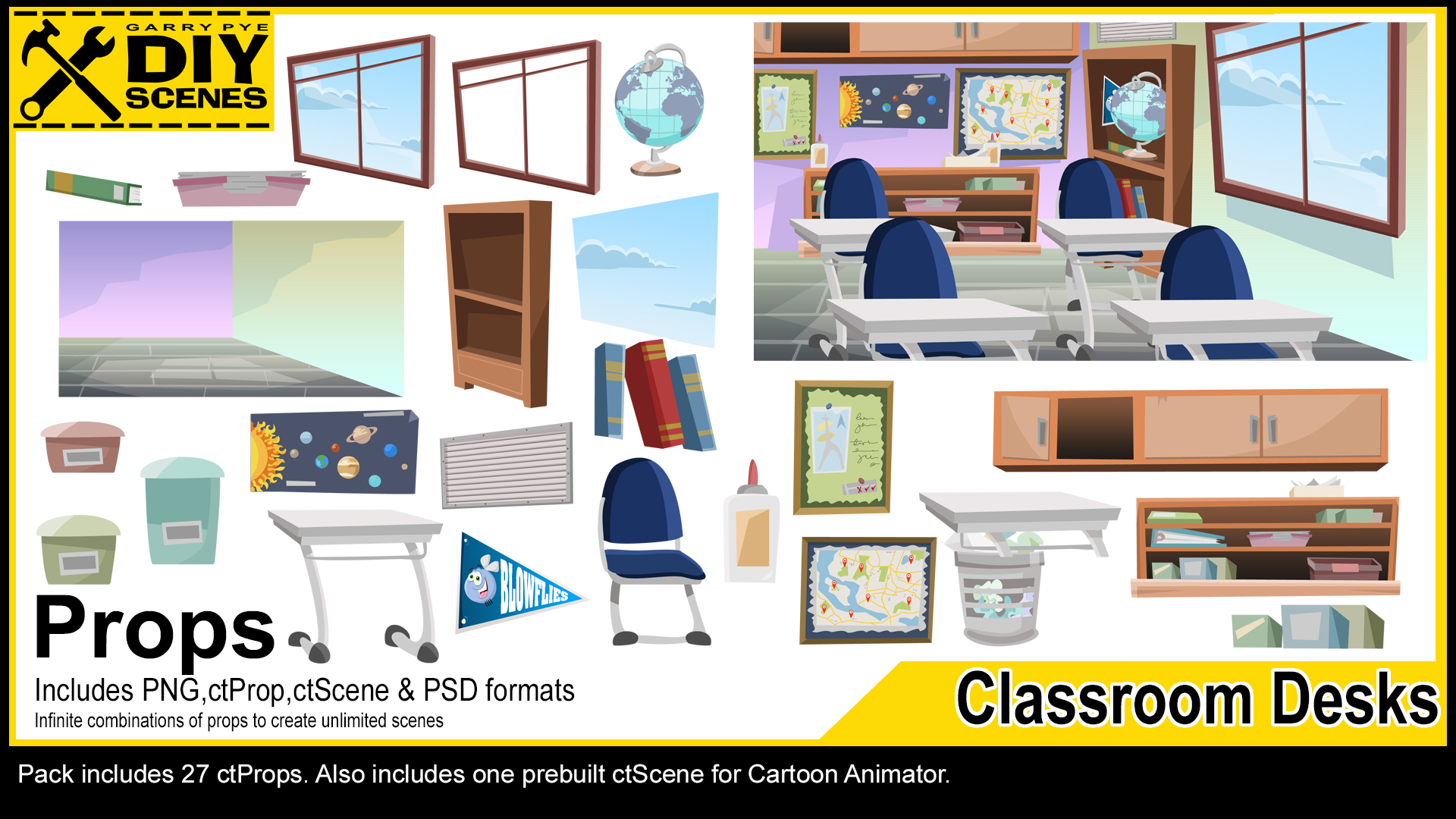 High School Classroom Cartoon