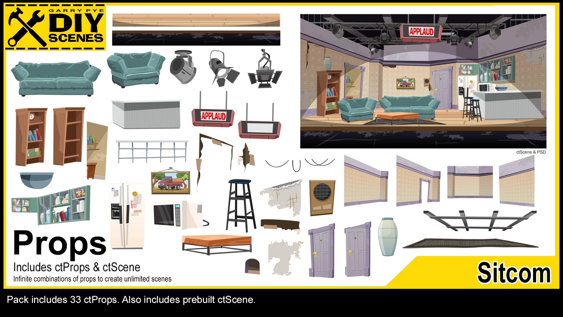 DIY Sitcom - Cartoon Animator/Scene - Reallusion Content Store