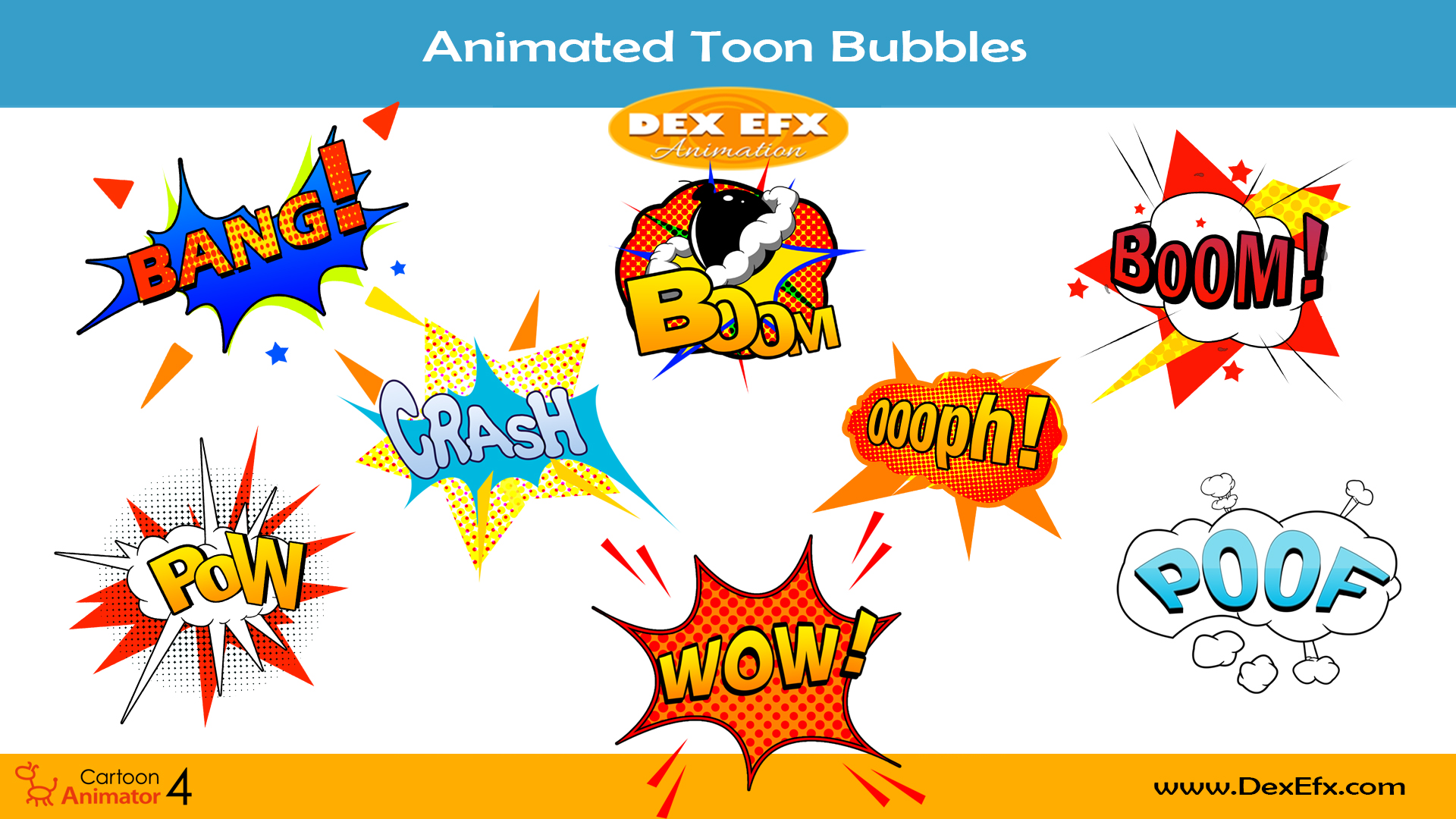 Animated Toon Bubbles - Cartoon Animator/Scene - Reallusion Content Store