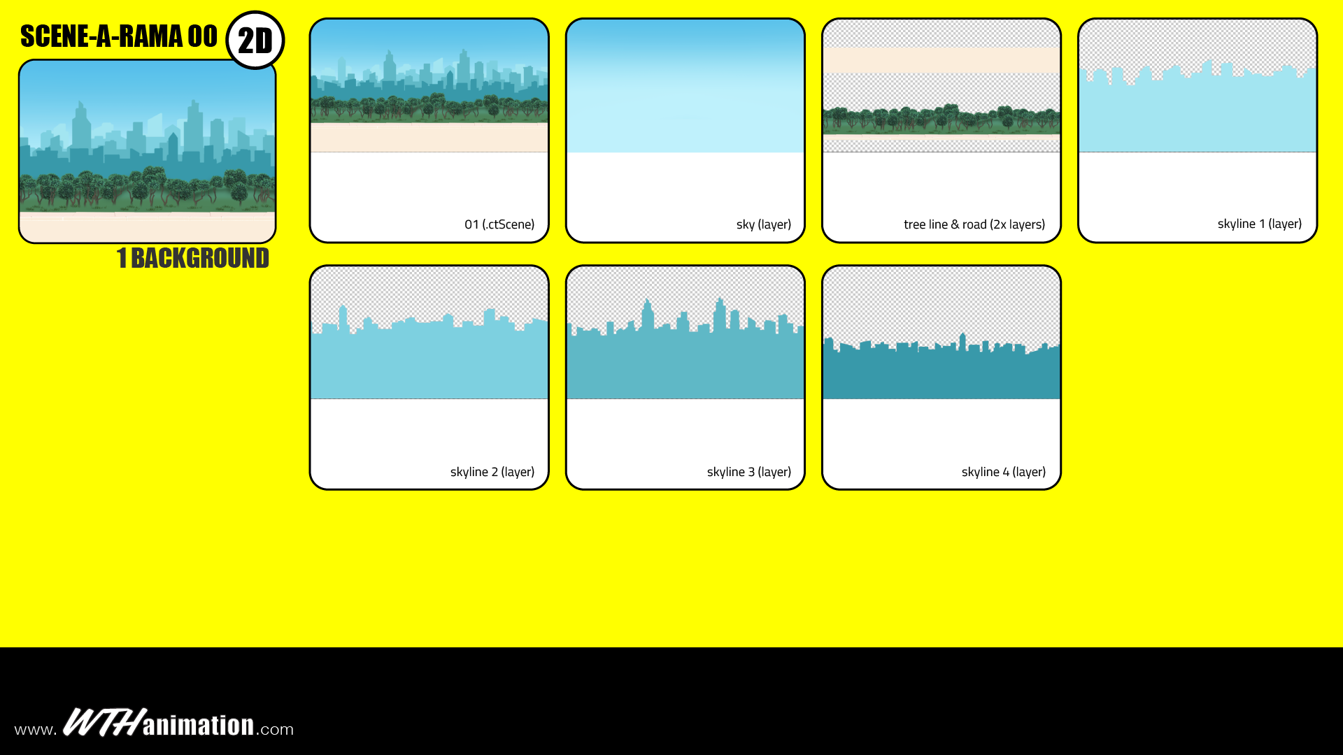Scene-A-Rama 00-skyline - Cartoon Animator/Scene - Reallusion Content Store