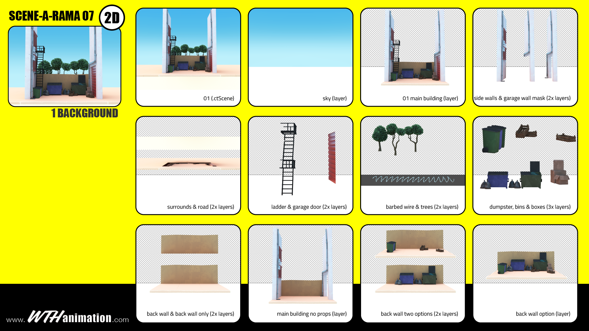 Scene-A-Rama 07-alley - Cartoon Animator/Scene - Reallusion Content Store