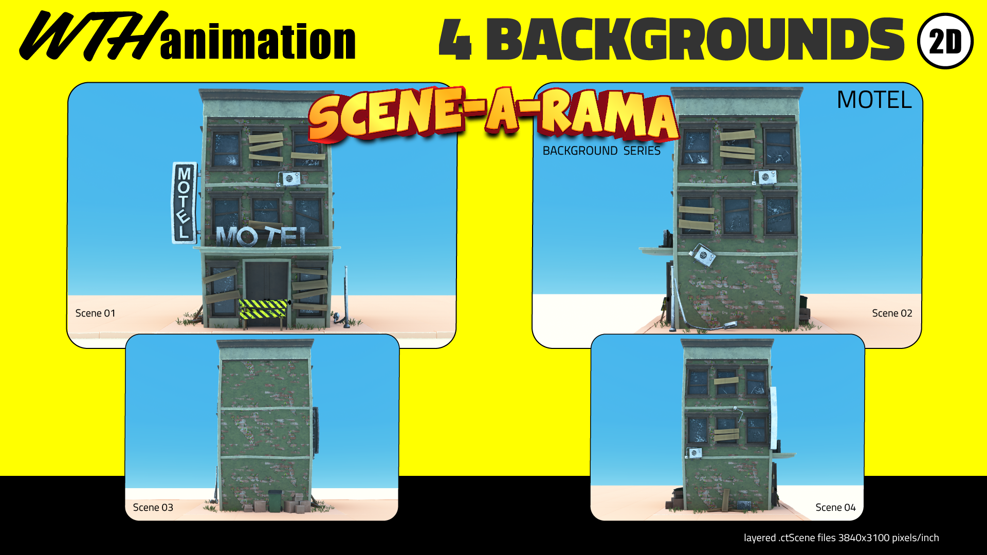 Scene-A-Rama 05-motel - Cartoon Animator/Scene - Reallusion Content Store