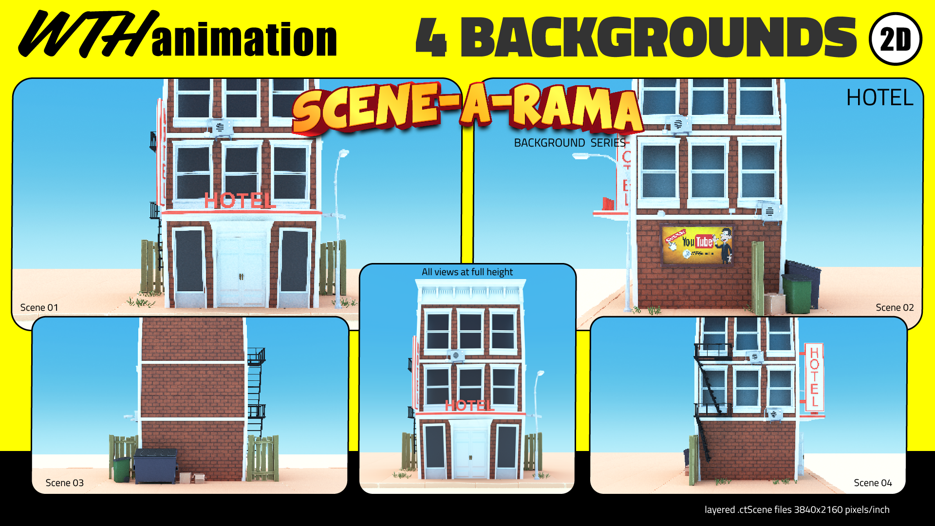 Scene-A-Rama 03-hotel - Cartoon Animator/Scene - Reallusion Content Store