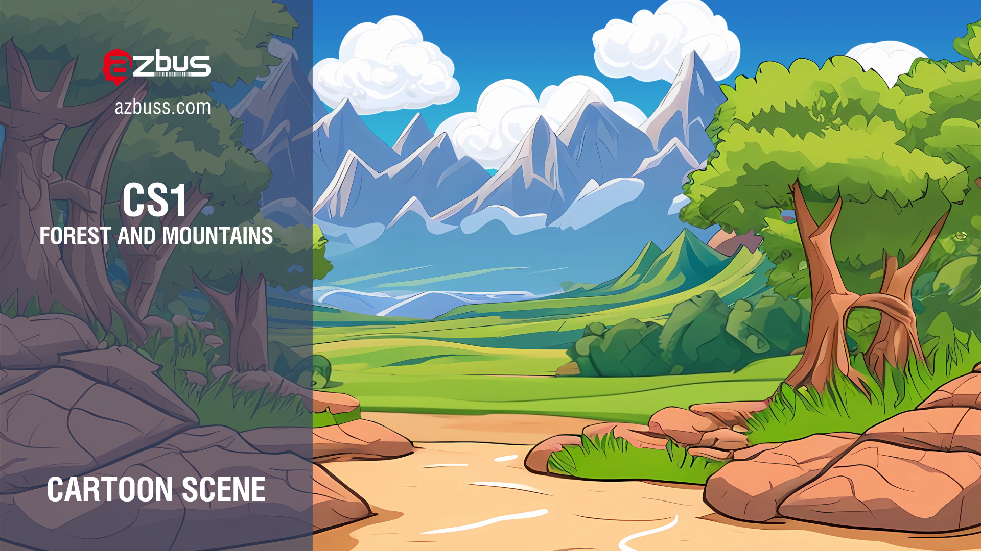 CS1 - forest and mountains - Cartoon Animator/Scene - Reallusion Content Store
