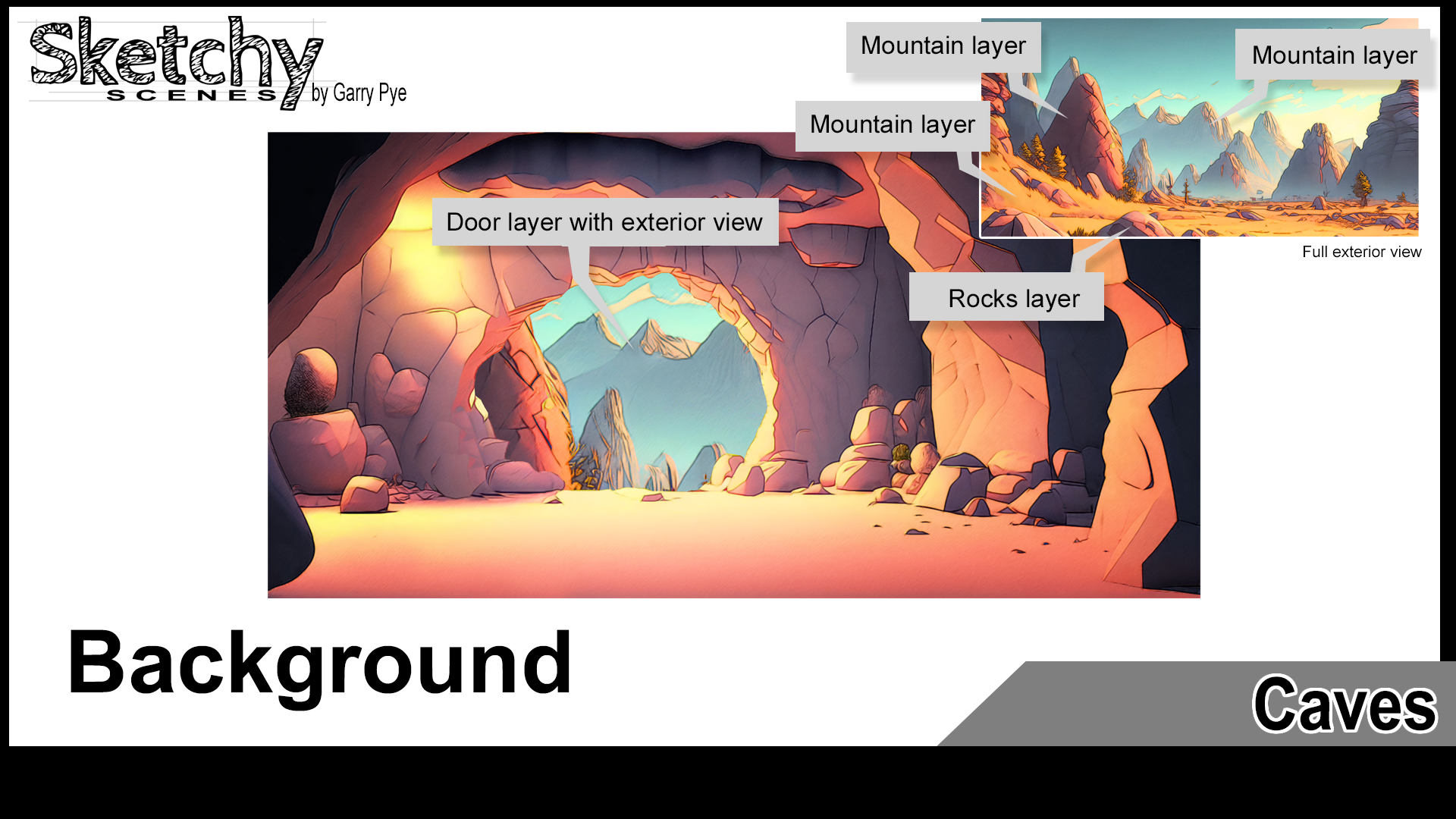 Sketchy Scenes - Caves - Cartoon Animator/Scene - Reallusion Content Store