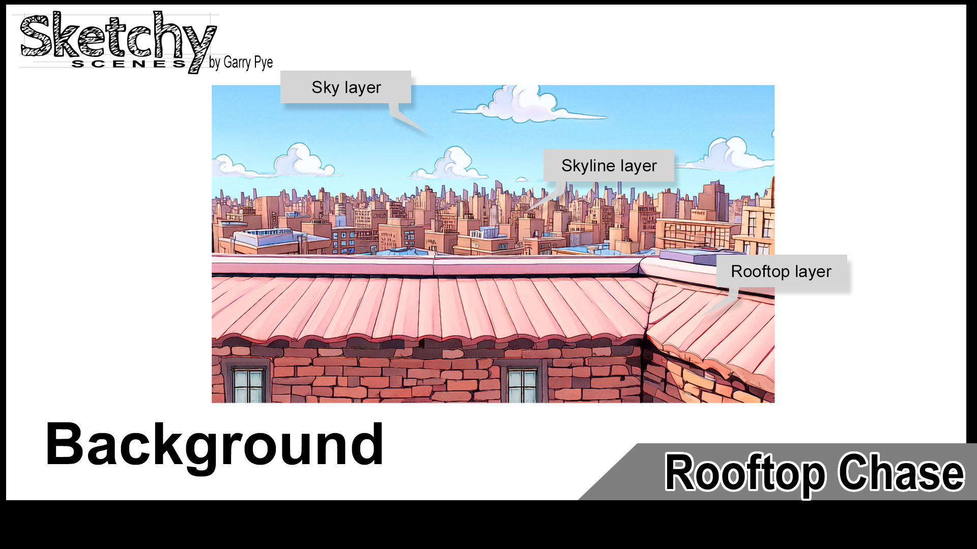 Sketchy Scenes - Rooftop Chase - Cartoon Animator/Scene - Reallusion ...