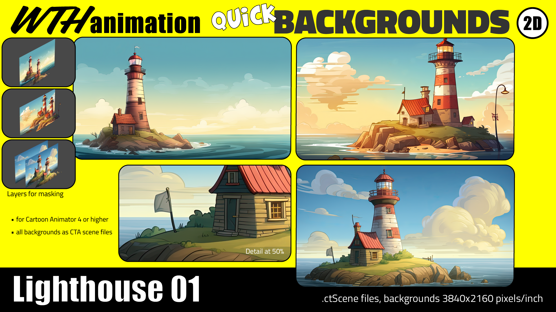 QB-Lighthouse 01 - Cartoon Animator/Scene - Reallusion Content Store