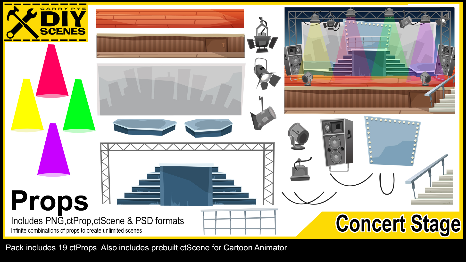 DIY Concert Stage - Cartoon Animator/Scene - Reallusion Content Store
