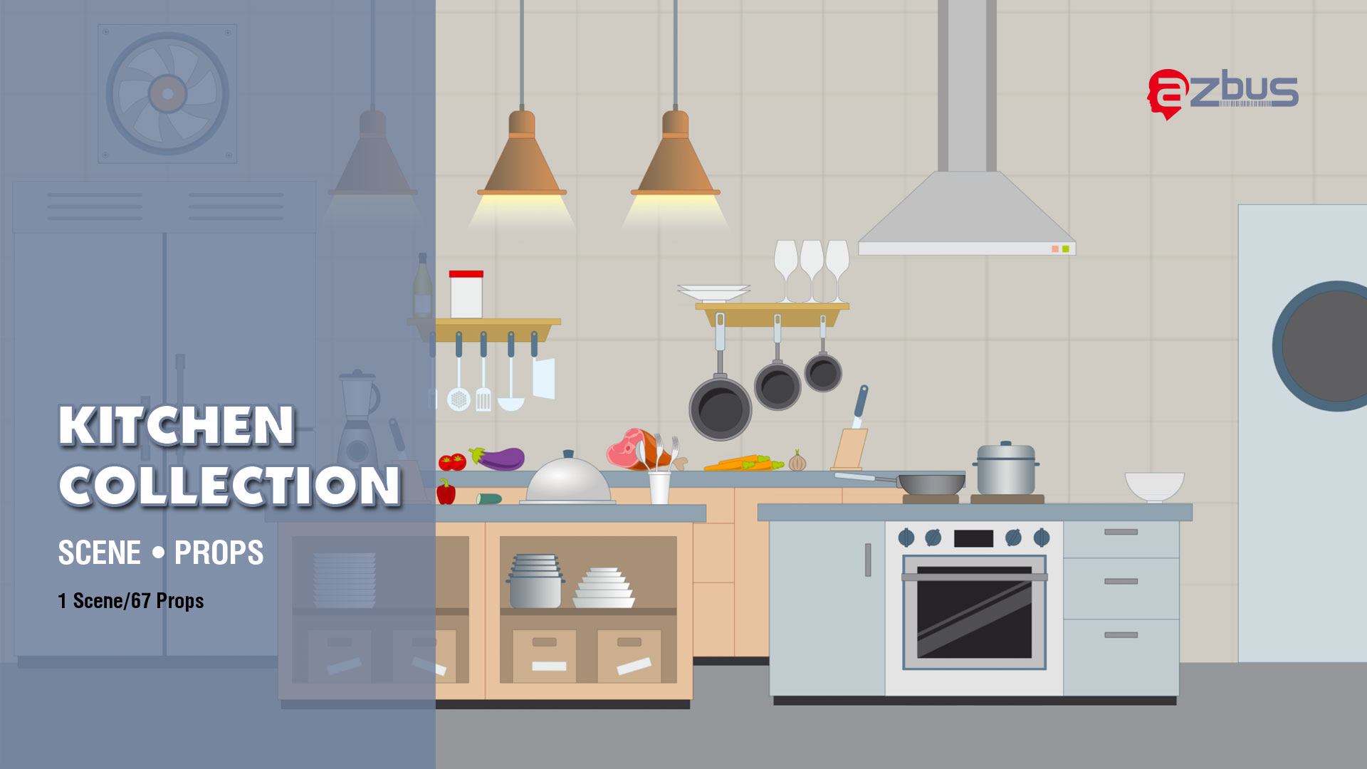 Kitchen Collection - Scene and Props - Cartoon Animator/Scene ...