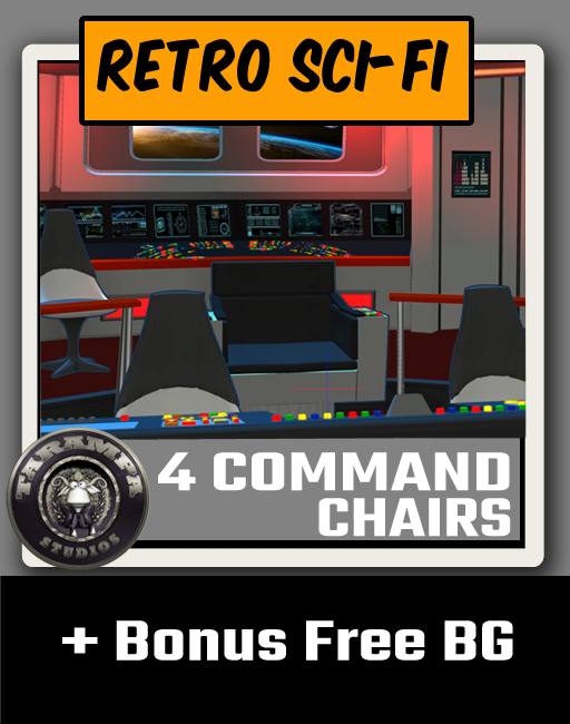 4 Command Chairs - Cartoon Animator/Scene - Reallusion Content Store