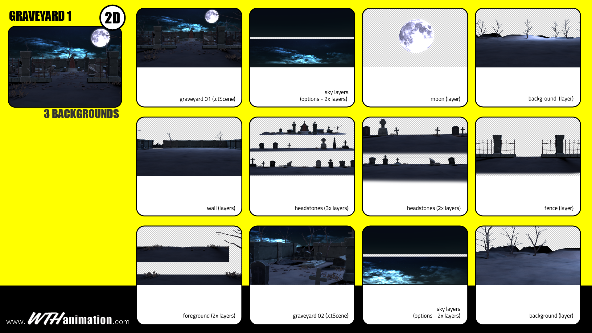 Graveyard 1 - Cartoon Animator/Scene - Reallusion Content Store