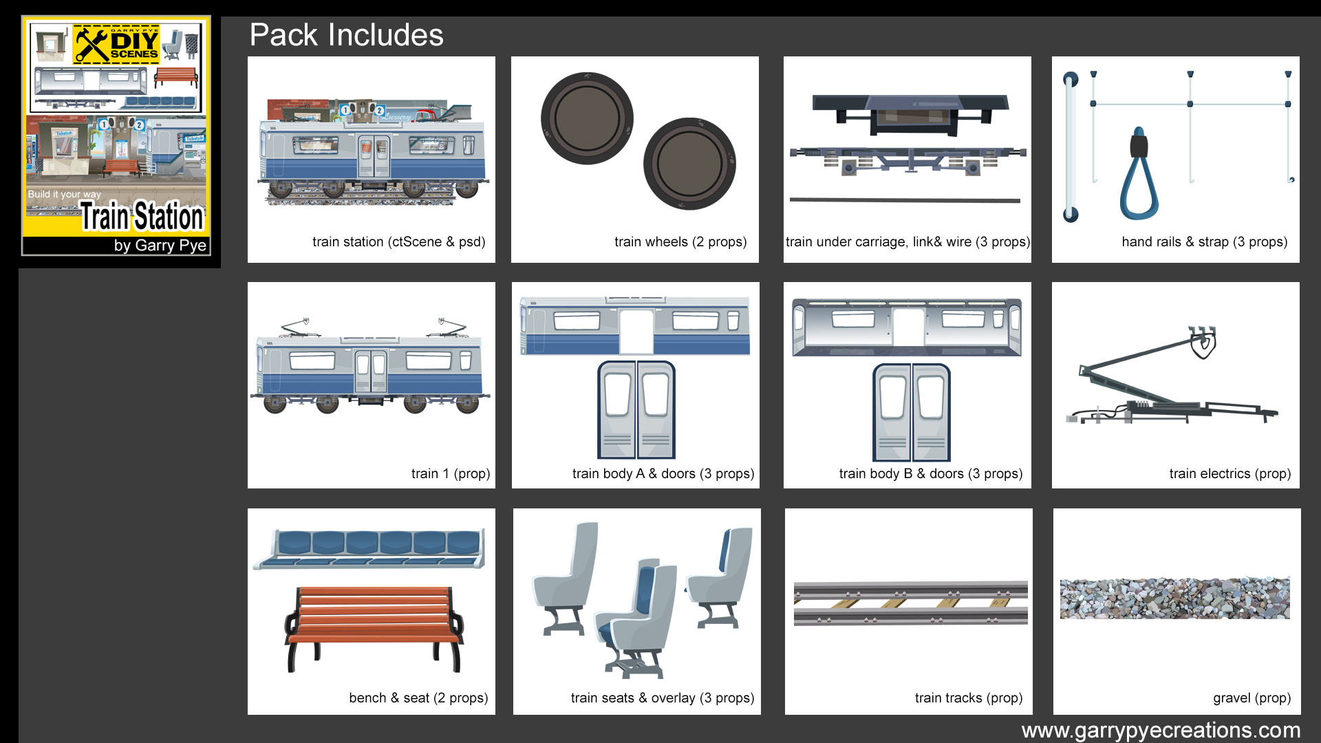DIY Train Station - Cartoon Animator/Scene - Reallusion Content Store