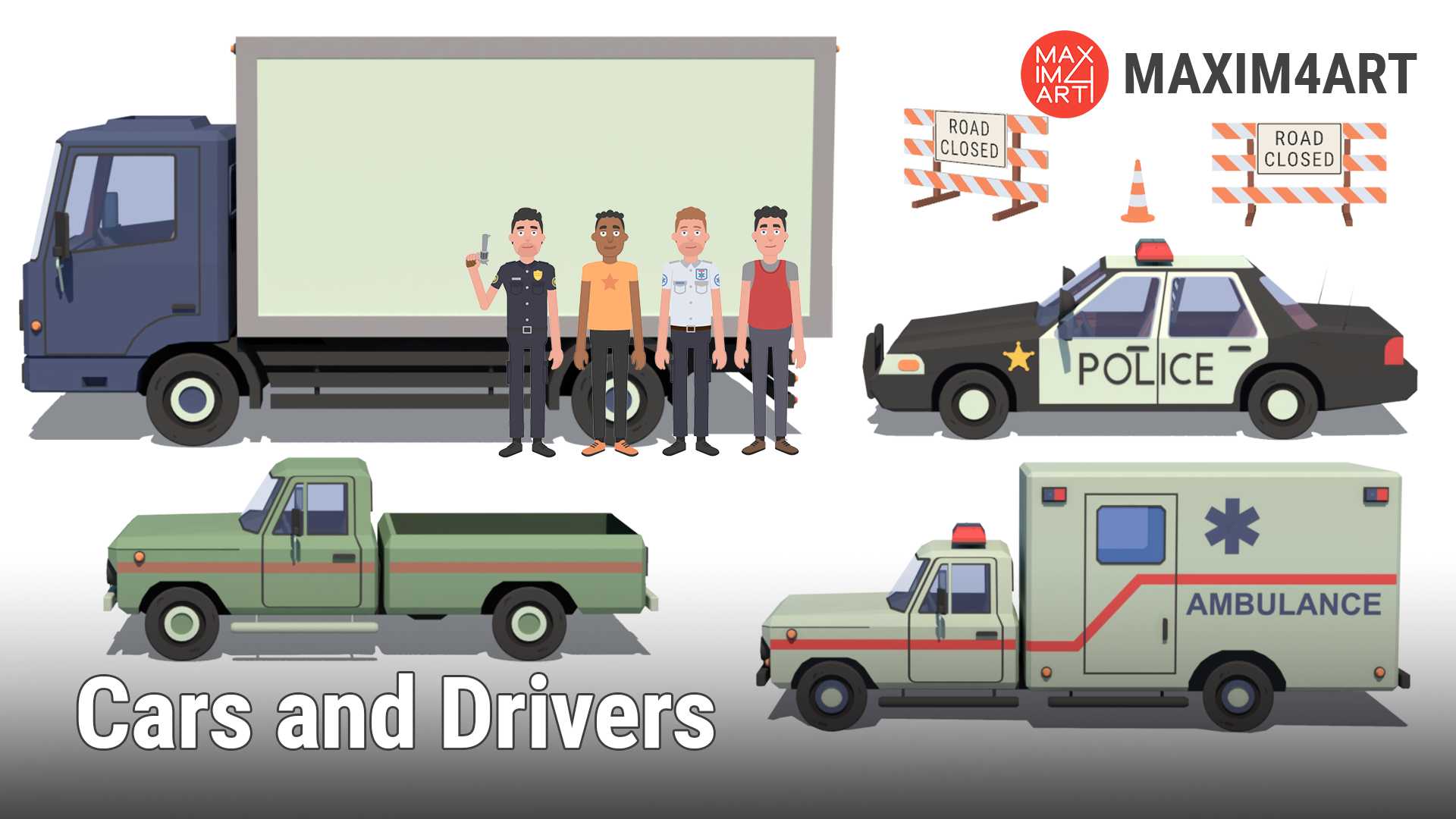 Cars and Drivers - Cartoon Animator/Scene - Reallusion Content Store