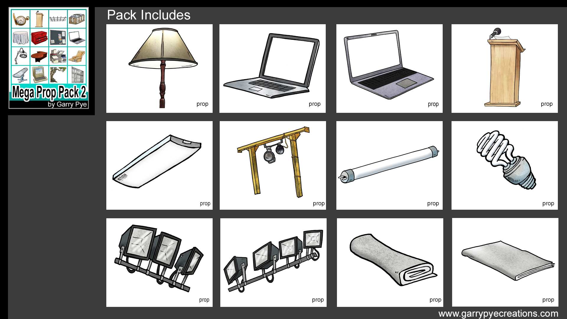 Mega Prop Pack 2 - Cartoon Animator/Scene - Reallusion Content Store