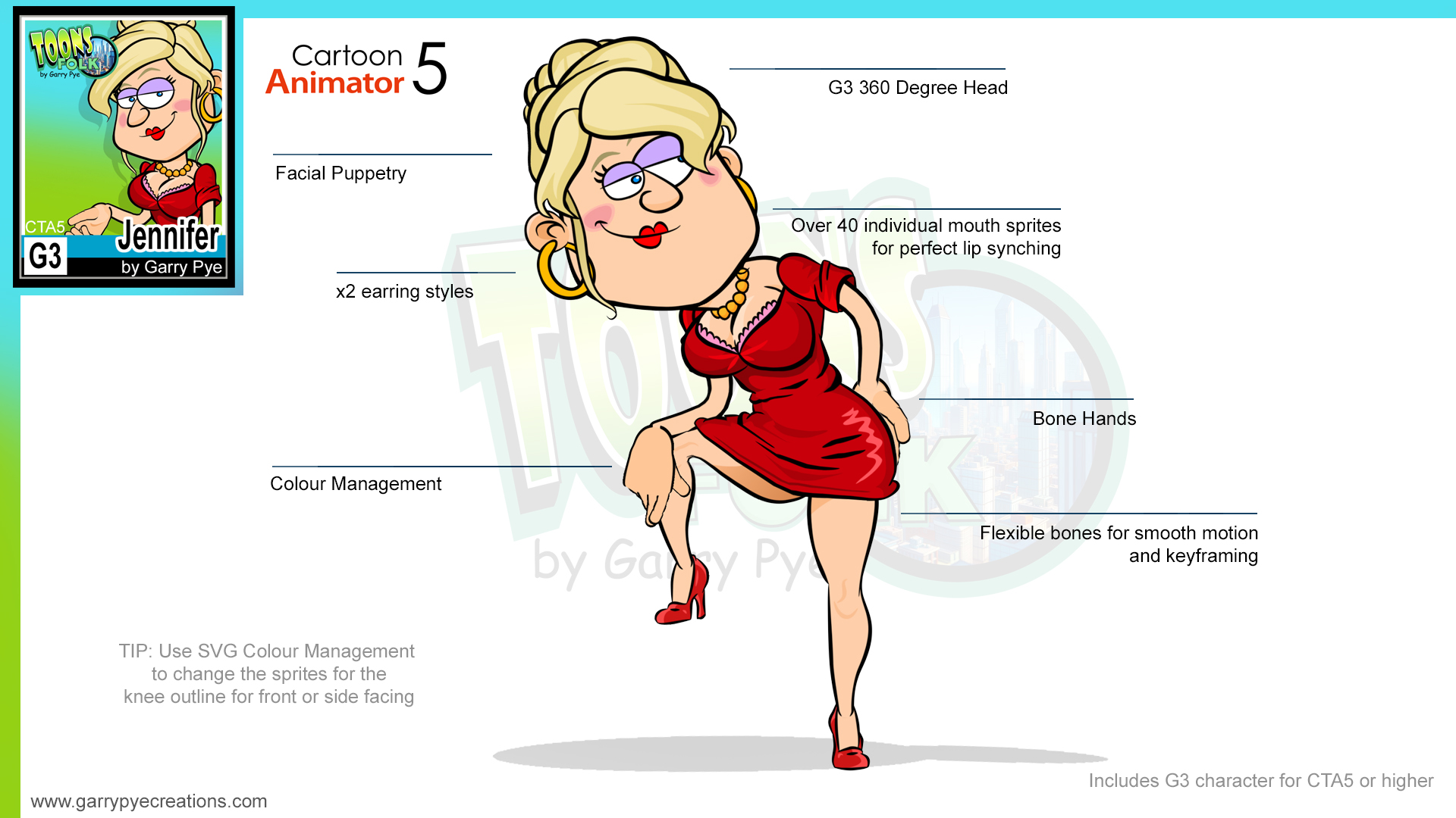 Toons Folk - Jennifer - Cartoon Animator/Actor - Reallusion Content Store