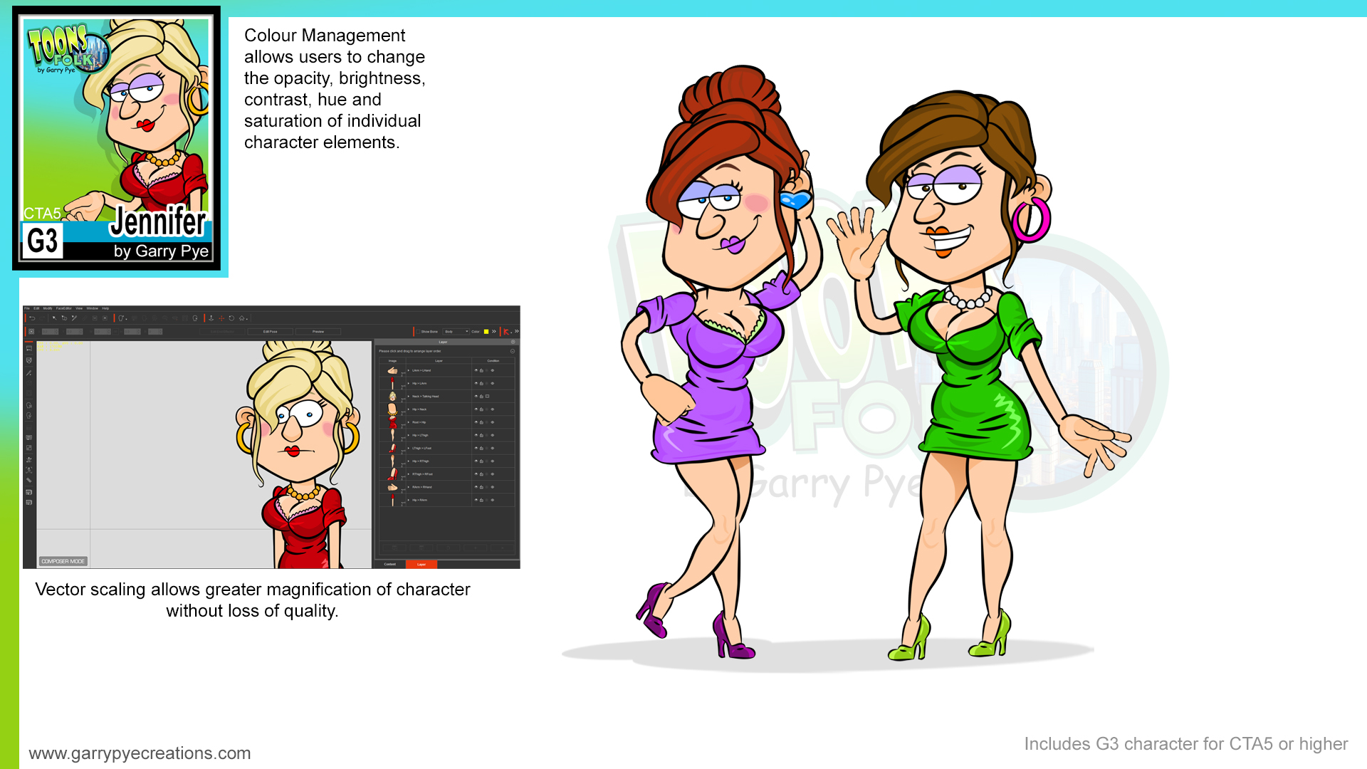 Toons Folk - Jennifer - Cartoon Animator/Actor - Reallusion Content Store