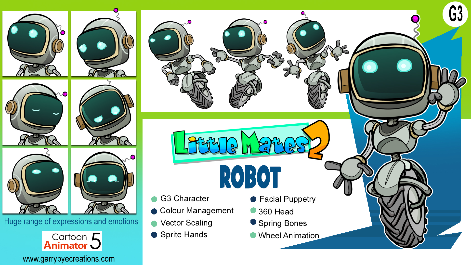 Little Mates 2 - Robot - Cartoon Animator/Actor - Reallusion Content Store