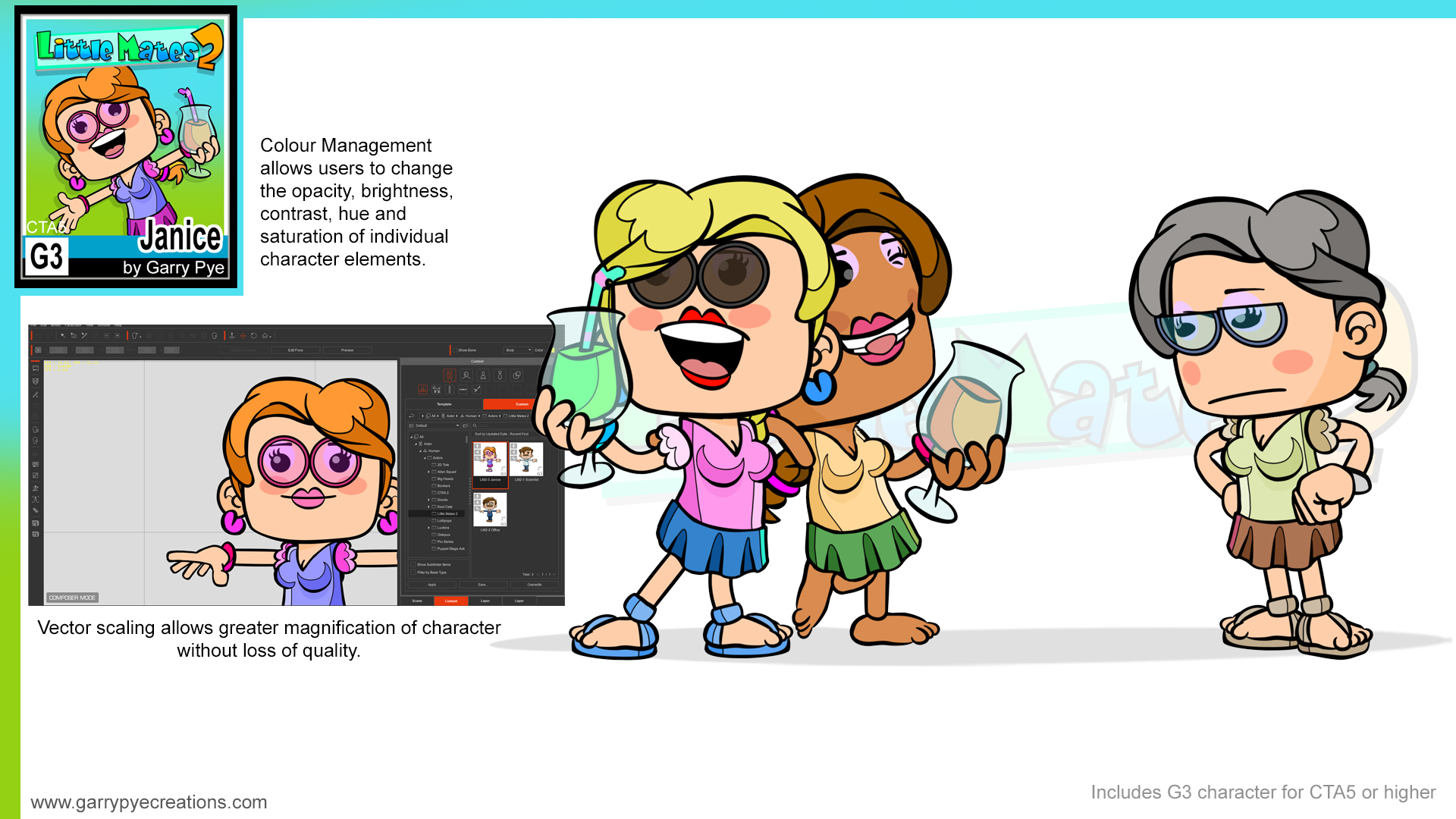 Little Mates 2 - Janice - Cartoon Animator/Actor - Reallusion Content Store