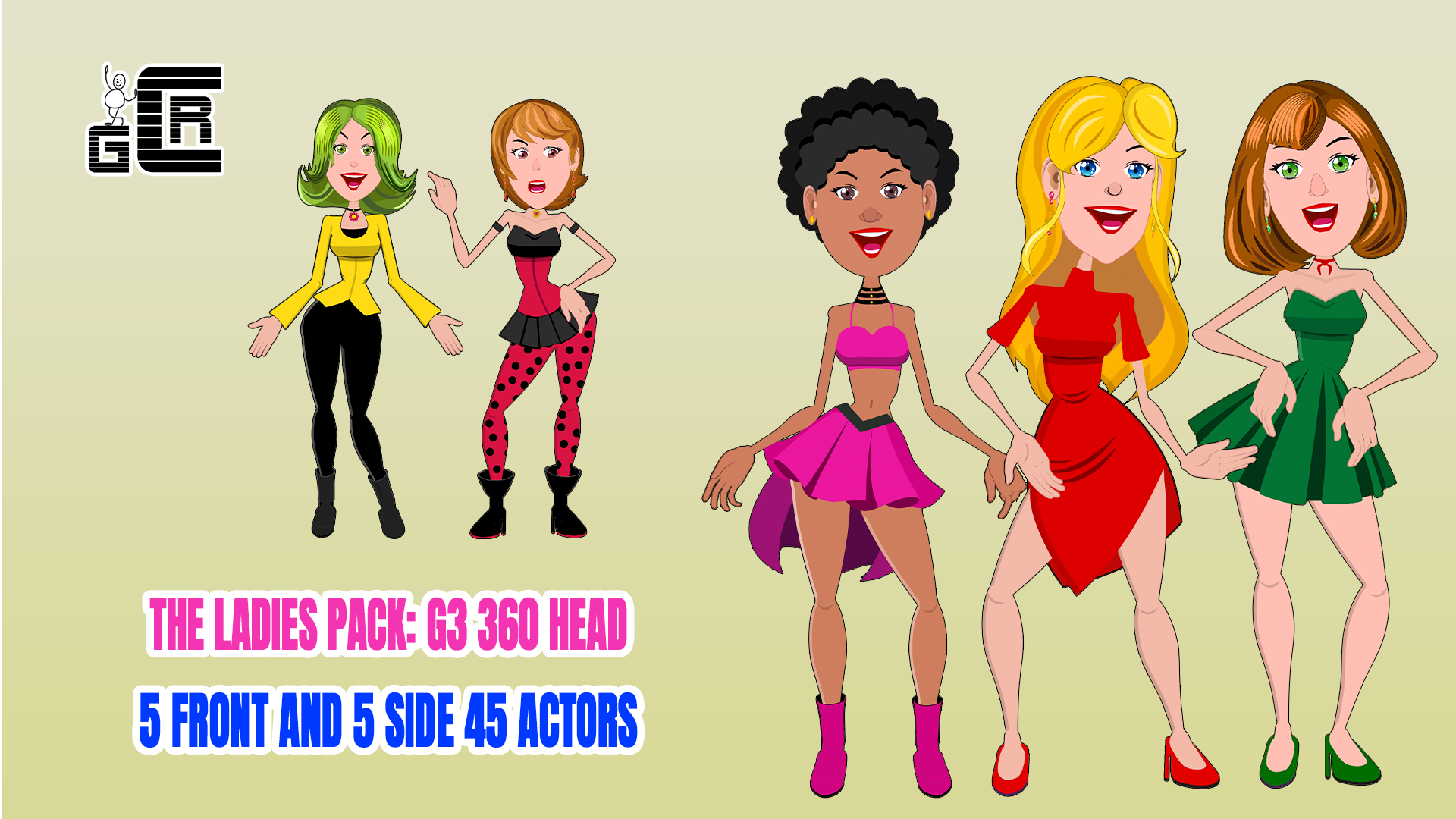 The Ladies - Cartoon Animator/Actor - Reallusion Content Store