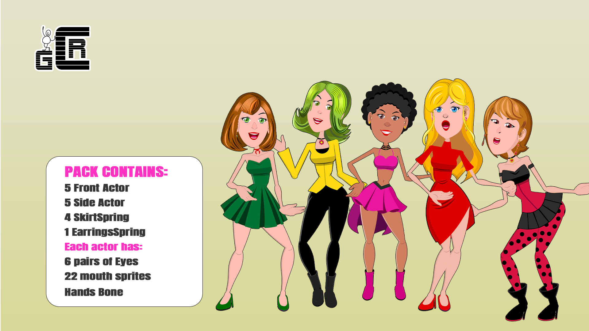 The Ladies - Cartoon Animator/Actor - Reallusion Content Store