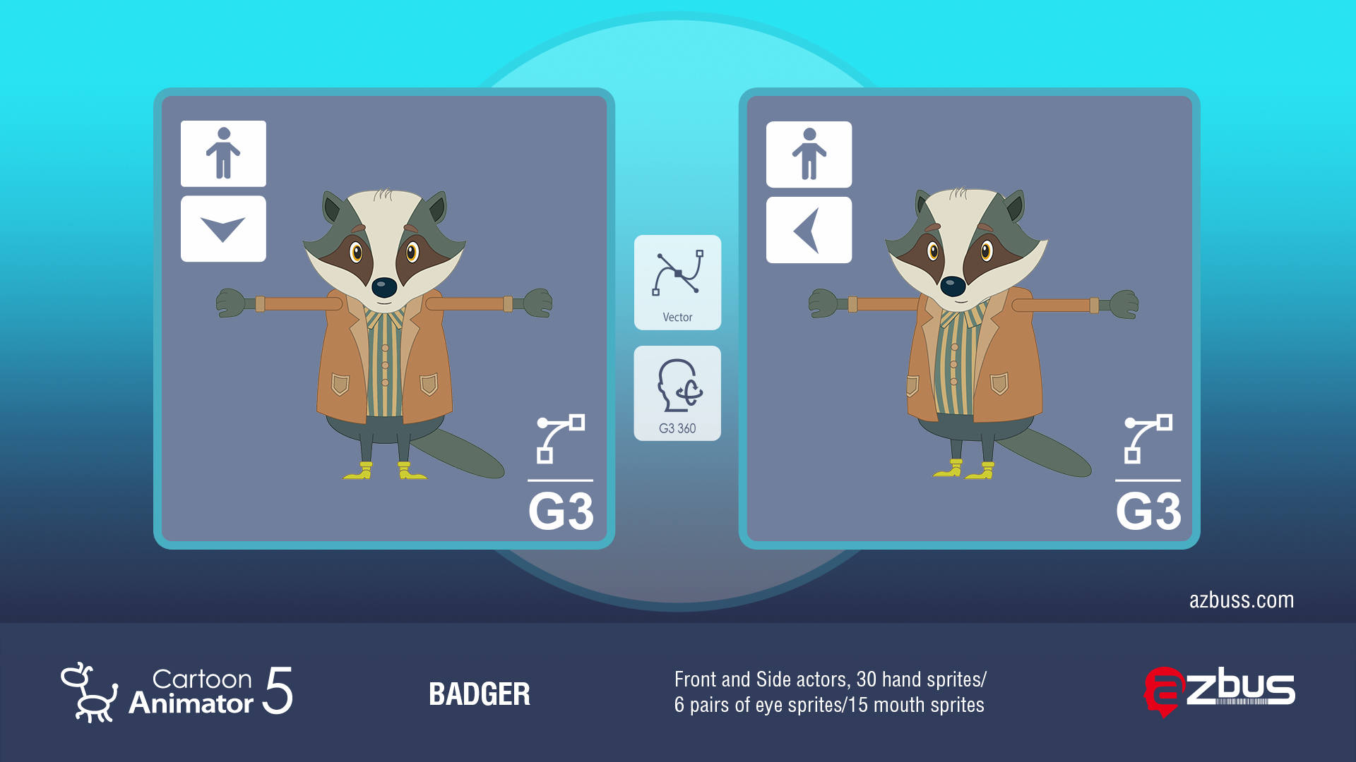 Badger - Cartoon Animator/Actor - Reallusion Content Store