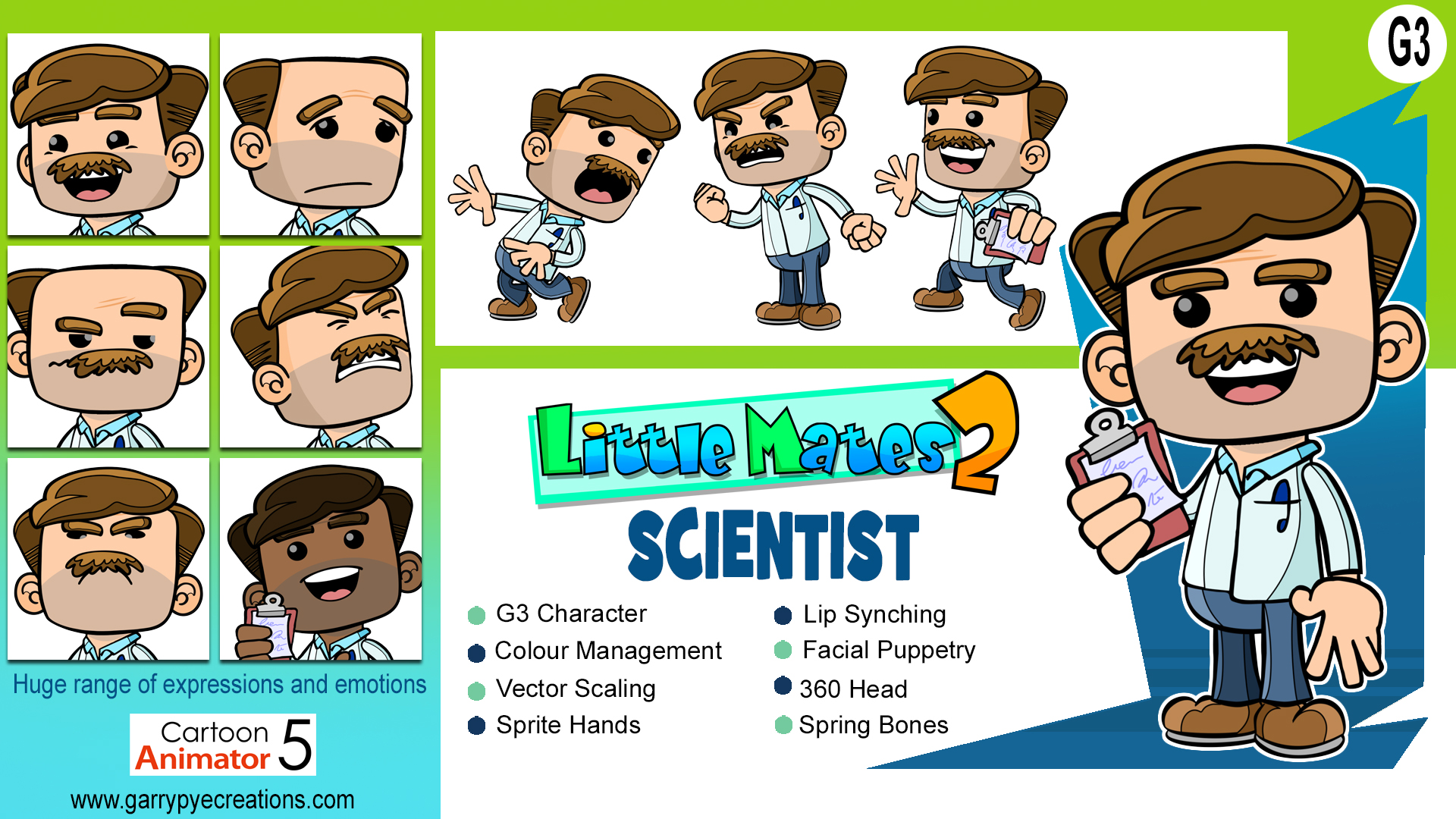 Little Mates 2 - Scientist - Cartoon Animator/Actor - Reallusion ...