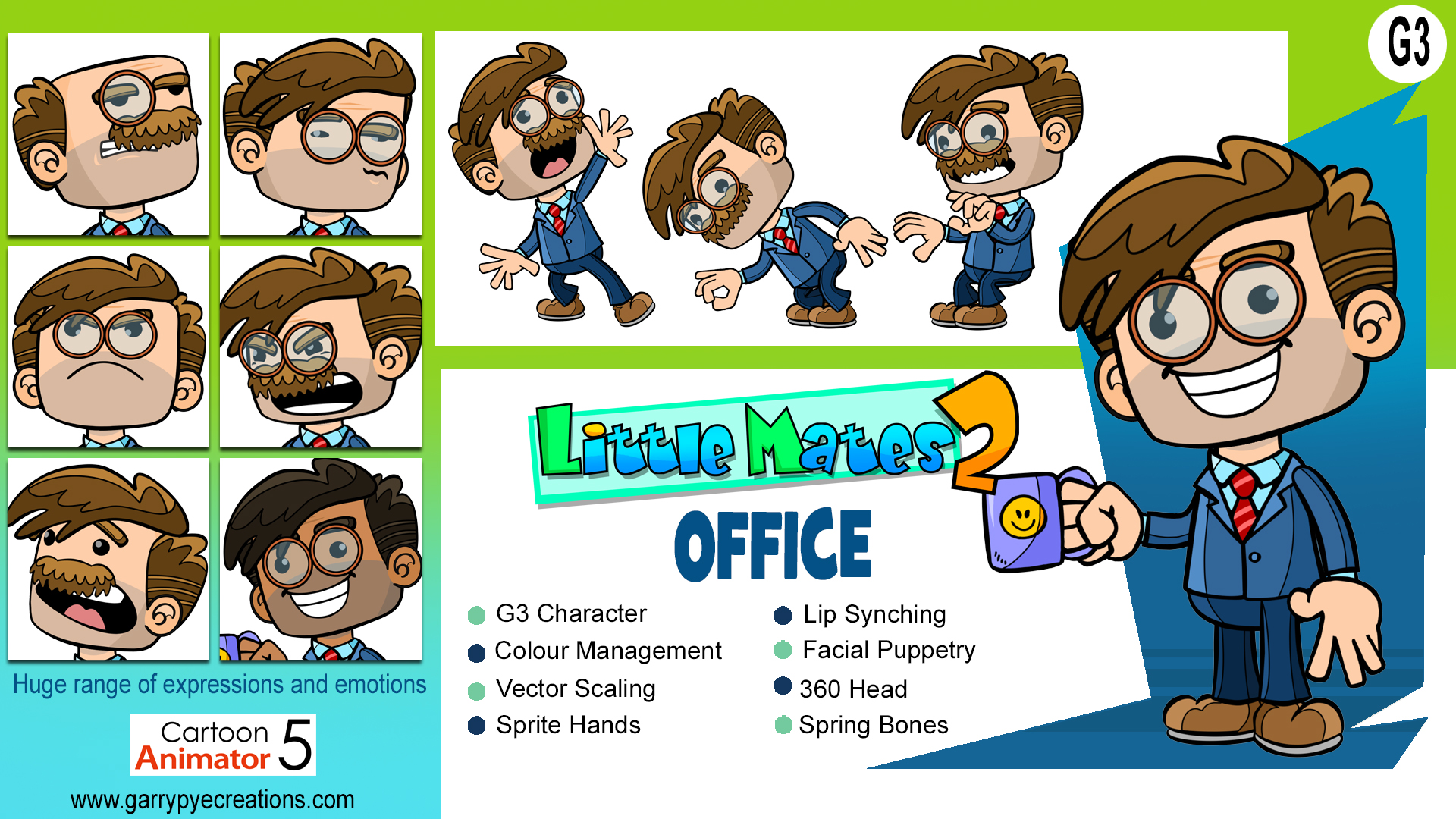 Little Mates 2 - Office - Cartoon Animator/Actor - Reallusion Content Store