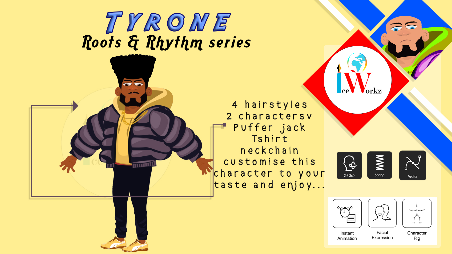 Tyrone - Cartoon Animator/Actor - Reallusion Content Store