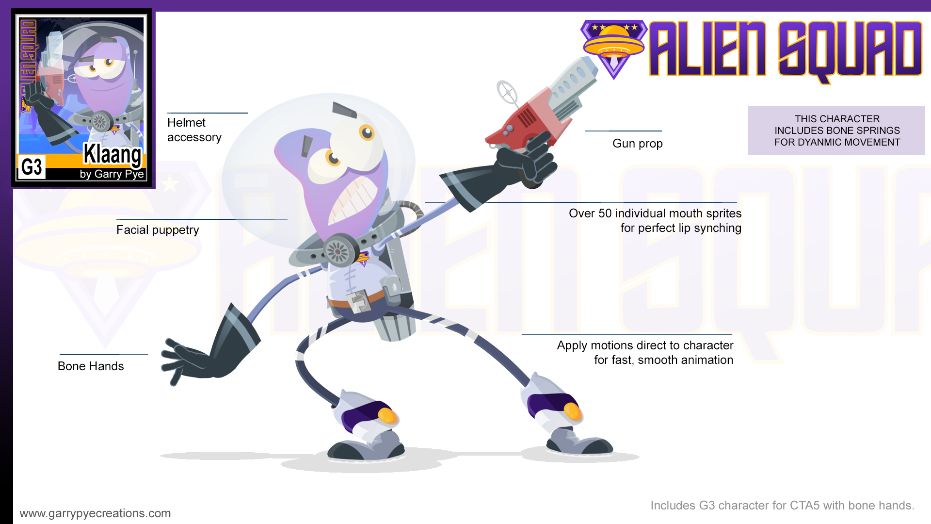 Alien Squad - Klaang - Cartoon Animator/Actor - Reallusion Content Store