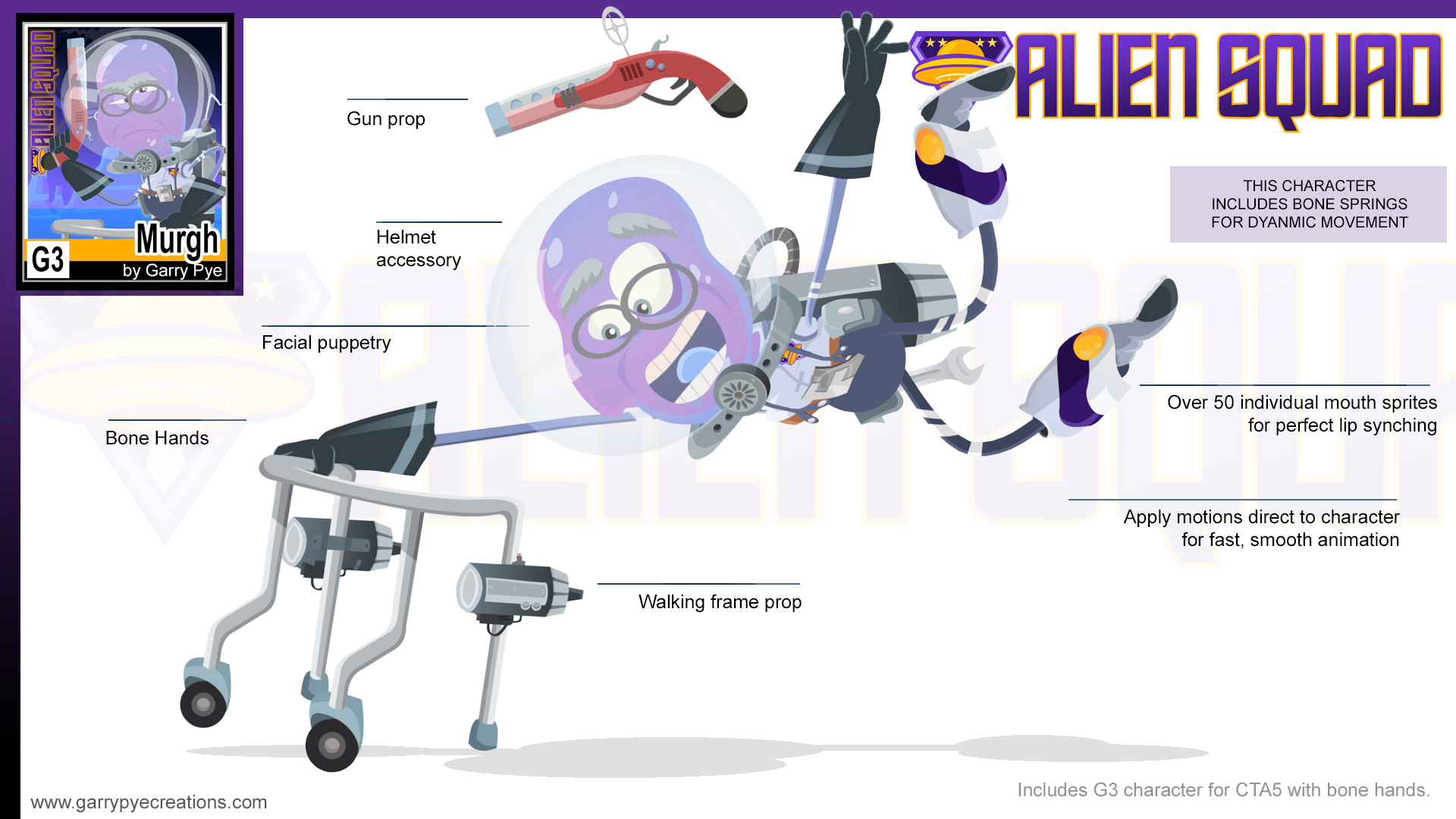 Alien Squad - Murgh - Cartoon Animator/Actor - Reallusion Content Store