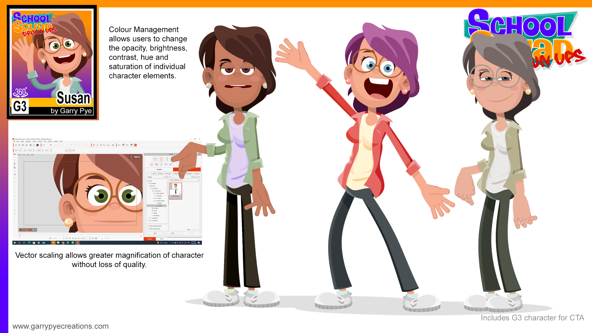 School Squad Grown Ups - Susan - Cartoon Animator/Actor - Reallusion ...