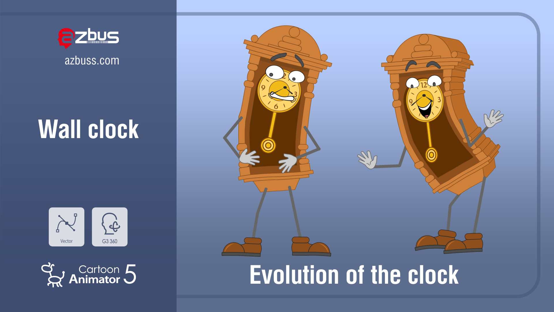 Wall clock - Evolution of the clock - Cartoon Animator/Actor ...
