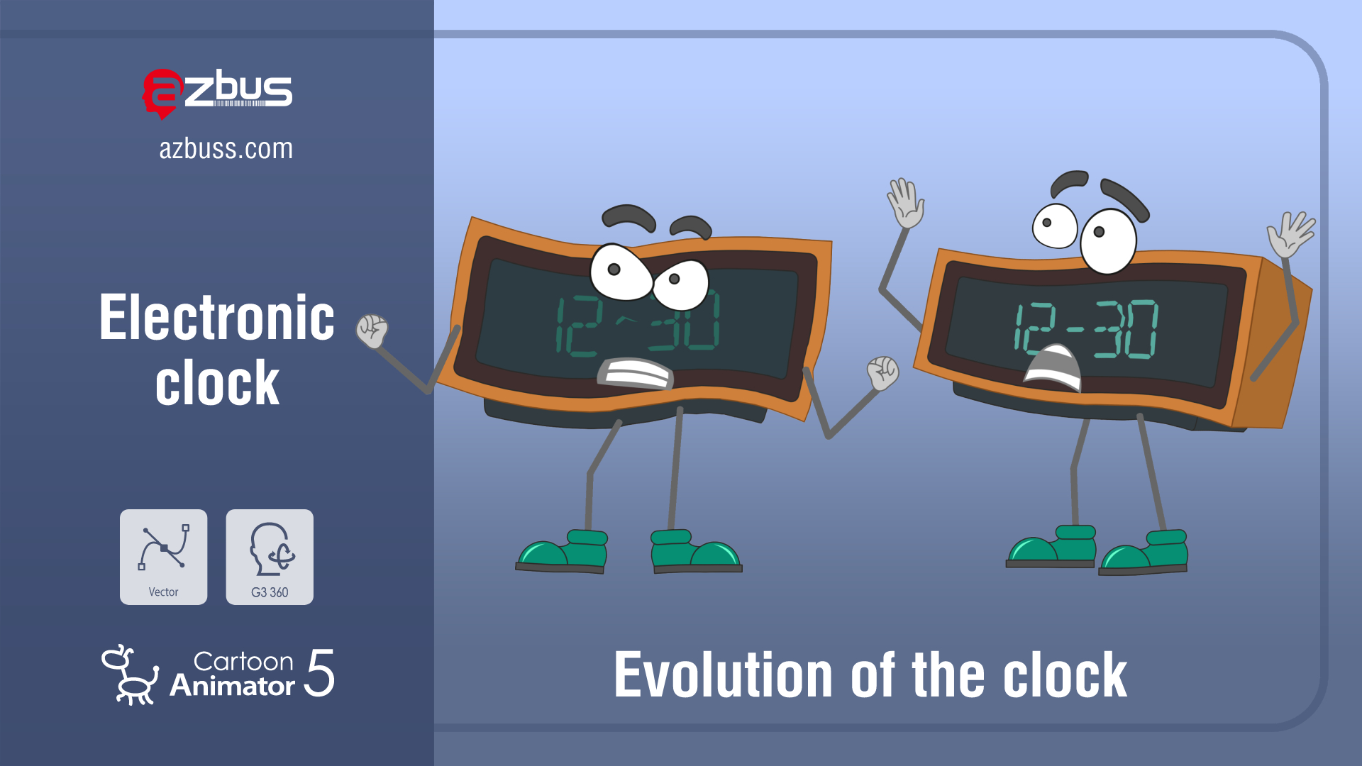 Electronic clock - Evolution of the clock - Cartoon Animator/Actor ...