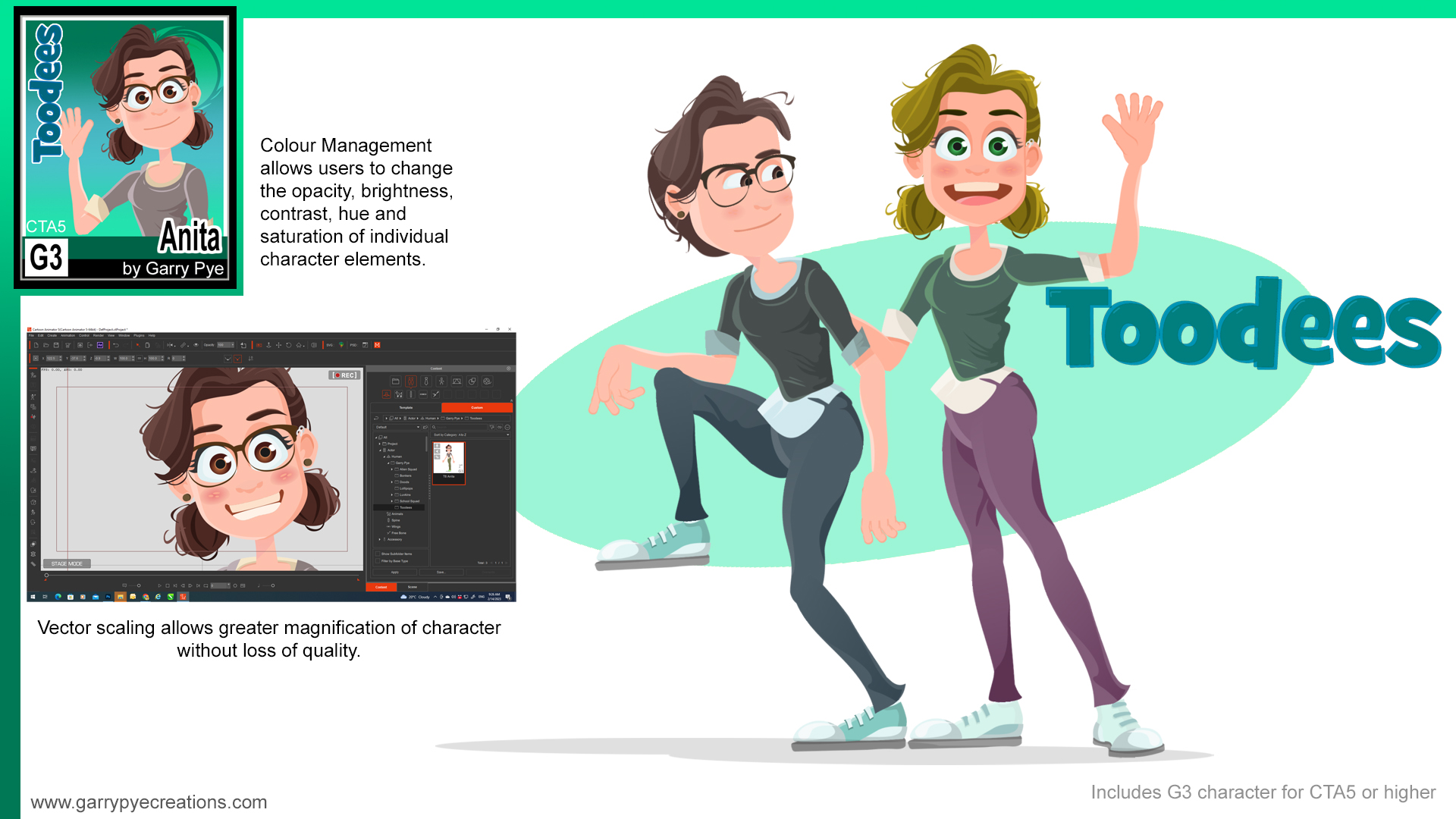 Toodees - Anita - Cartoon Animator/Actor - Reallusion Content Store