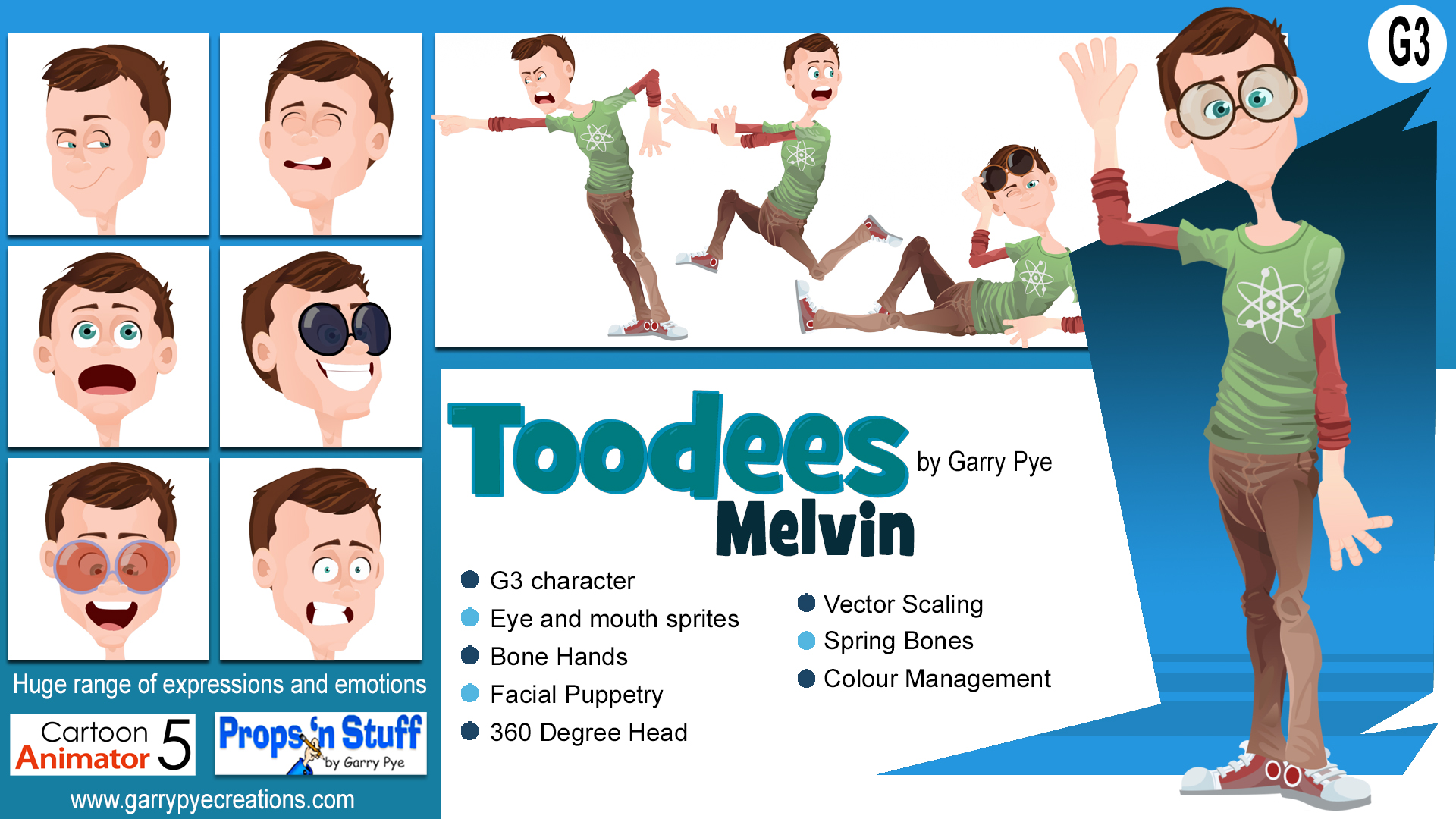 Toodees - Melvin - Cartoon Animator/Actor - Reallusion Content Store