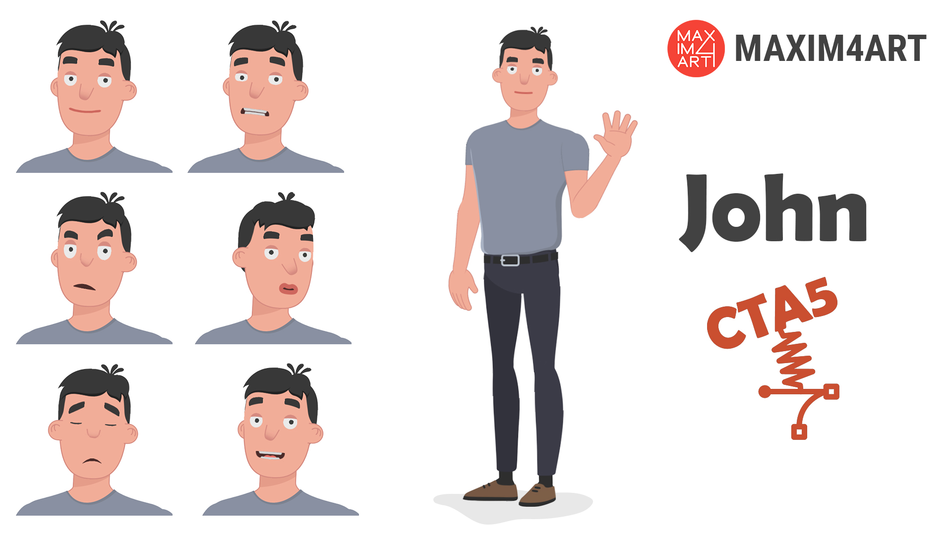 John - Cartoon Animator/Actor - Reallusion Content Store