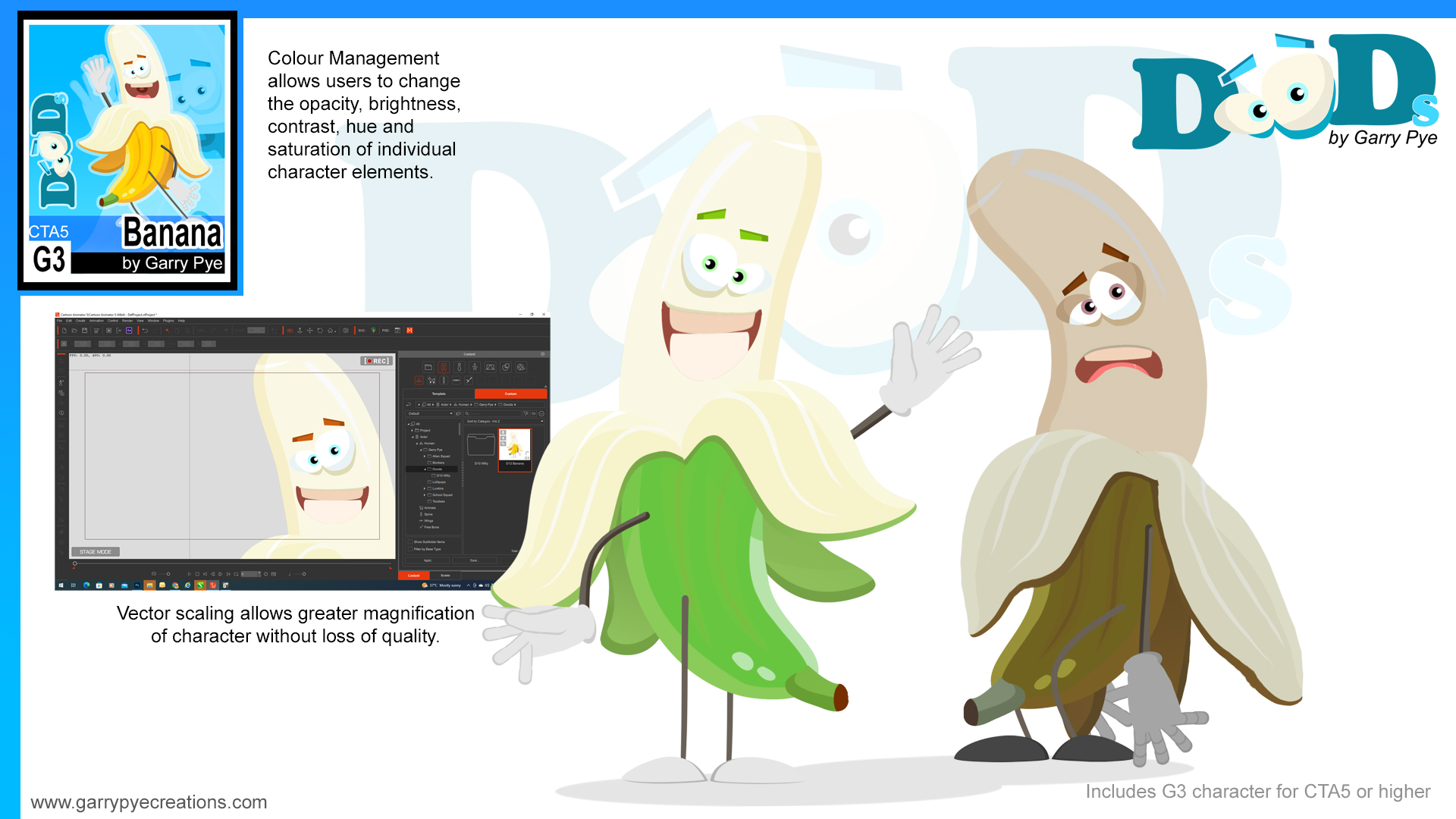 D12 Banana - Cartoon Animator/Actor - Reallusion Content Store