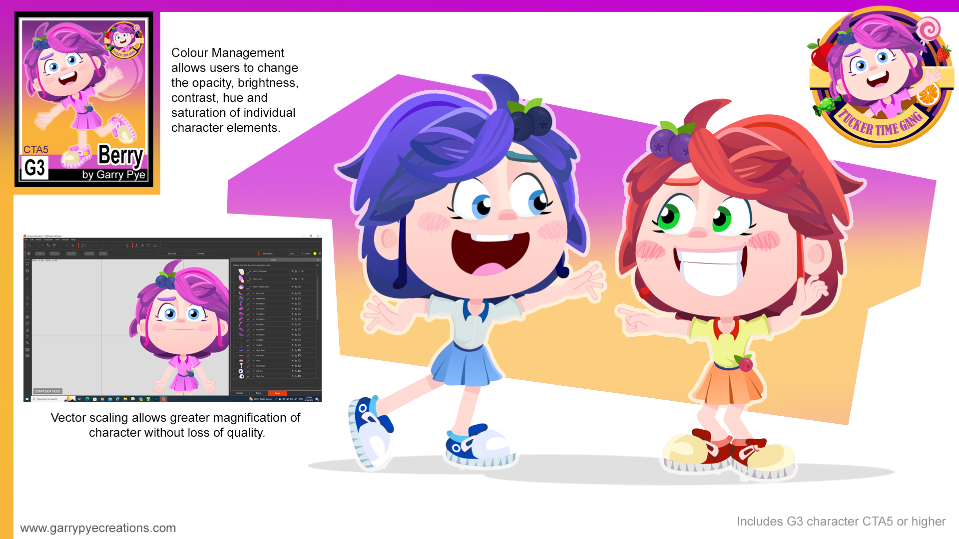 Tucker Time Gang - Berry - Cartoon Animator/Actor - Reallusion Content ...